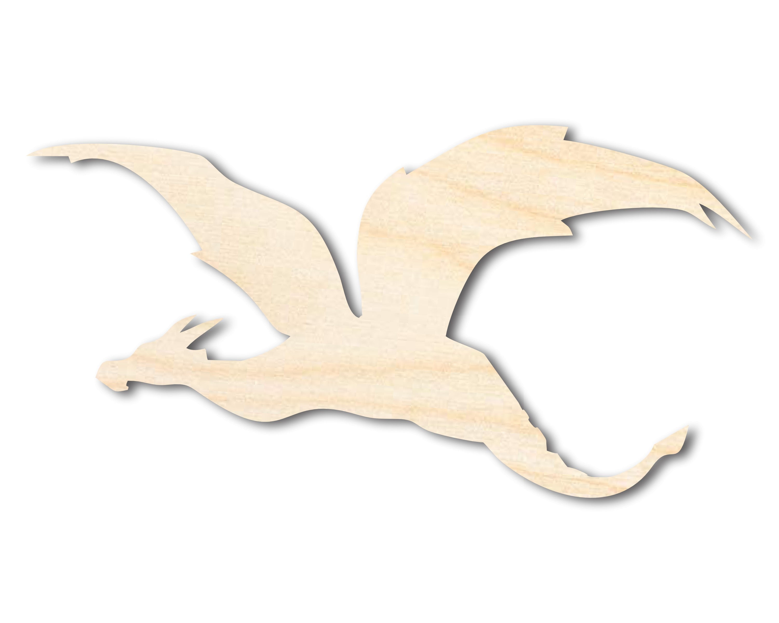 Unfinished Wood Flying Dragon Shape - Craft - up to 46" 24" / 1 ...