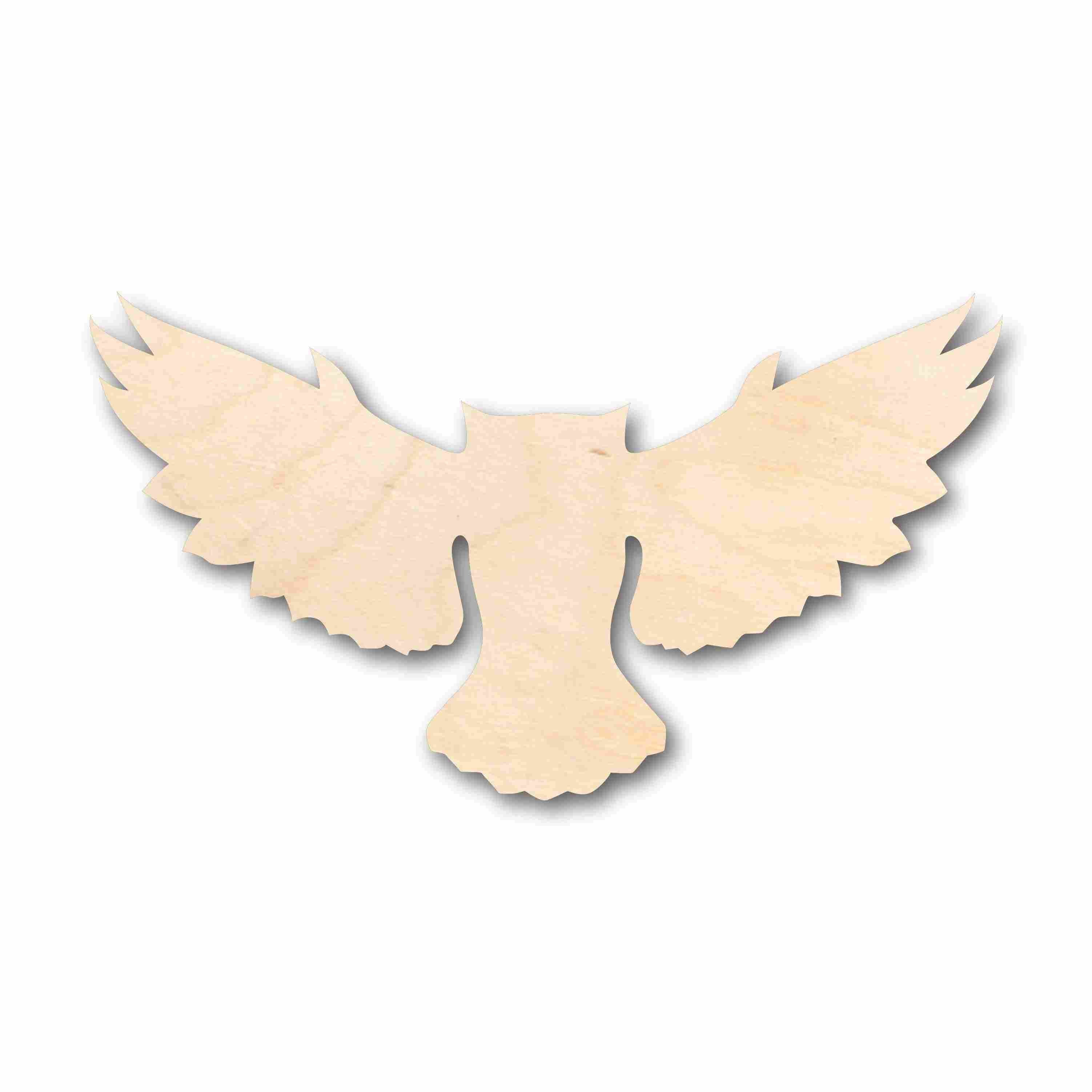 Unfinished Wood Flying Owl Silhouette - Craft- up to 46" DIY 6" / 1/4 ...