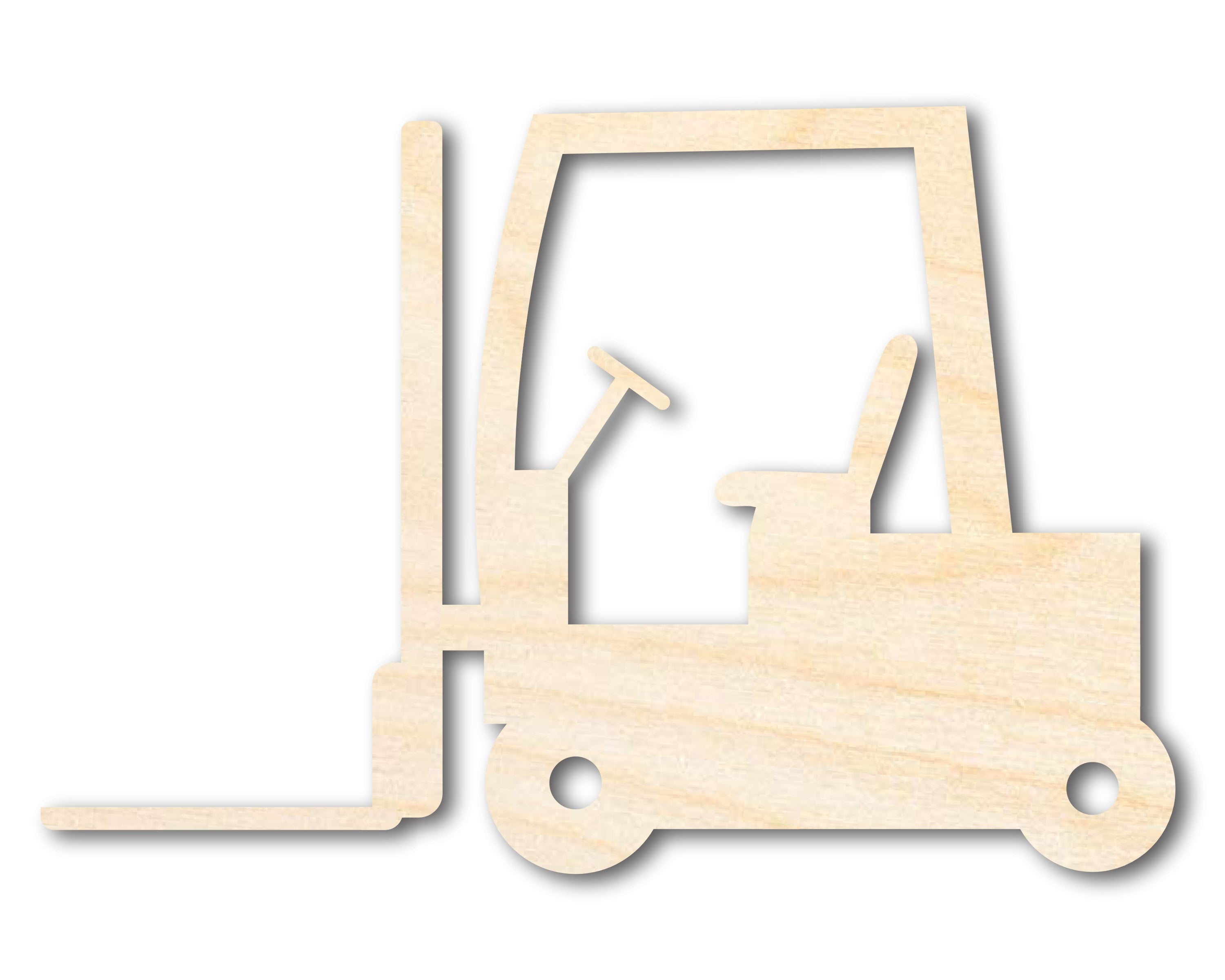 Unfinished Wood Fork Lift Shape 8" / 1/2" - Walmart.com