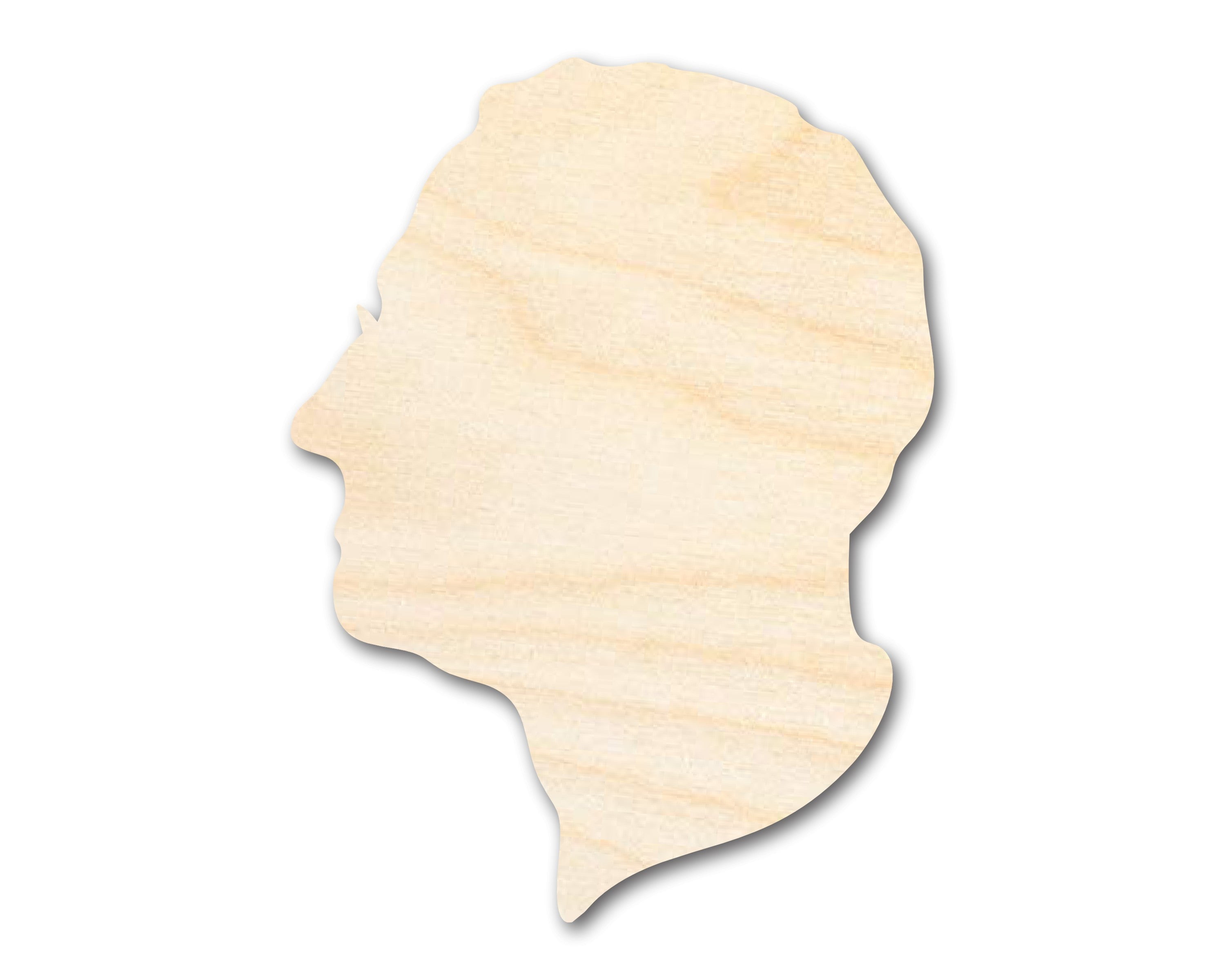 Unfinished Wood Franklin D. Roosevelt Shape 14" / 3/4" - Walmart.com