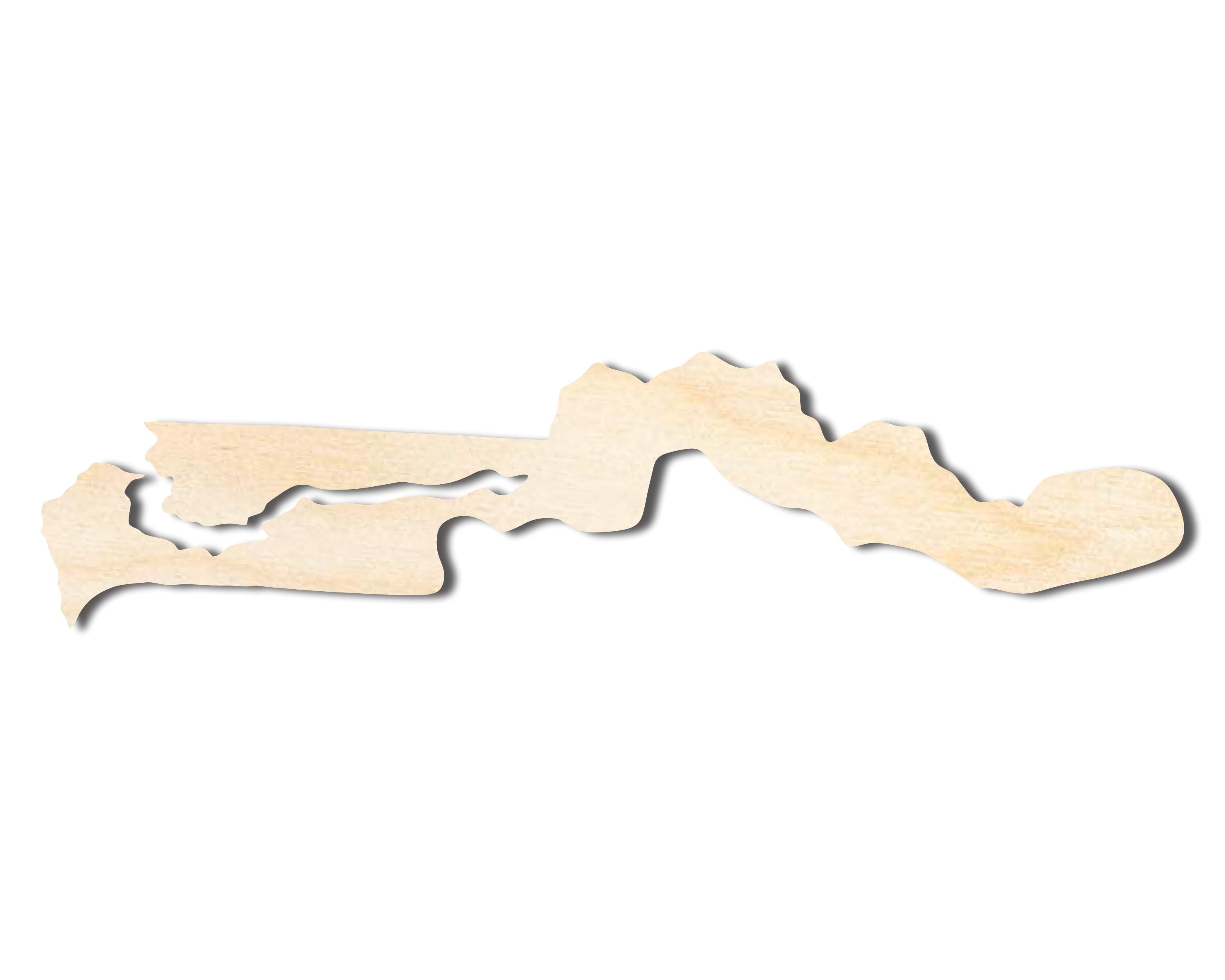 Unfinished Wood Gambia Country Shape - West African Craft - up to 46 ...