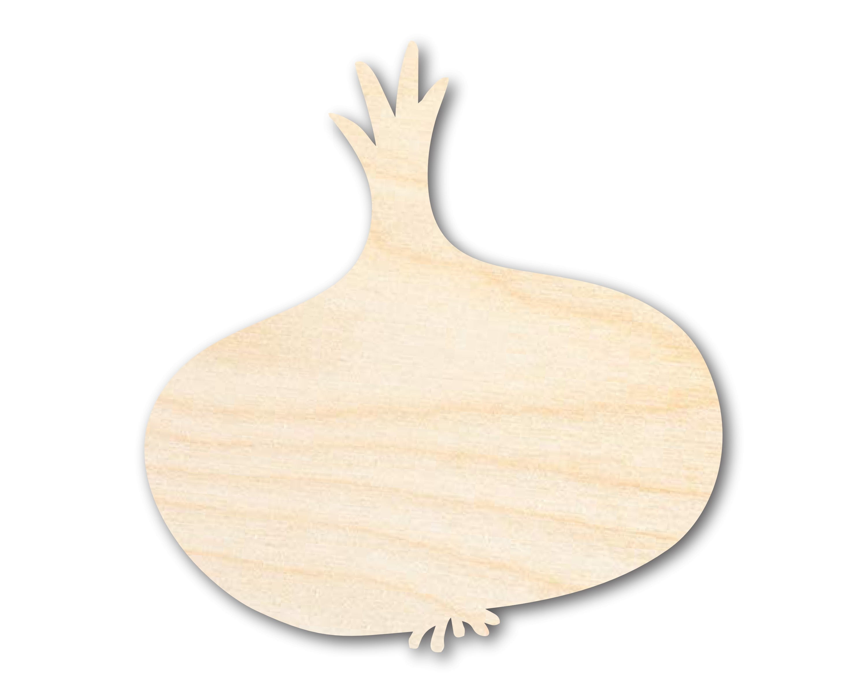Unfinished Wood Garlic Shape | DIY Craft Cutout | up to 46" DIY 4" / 1/ ...