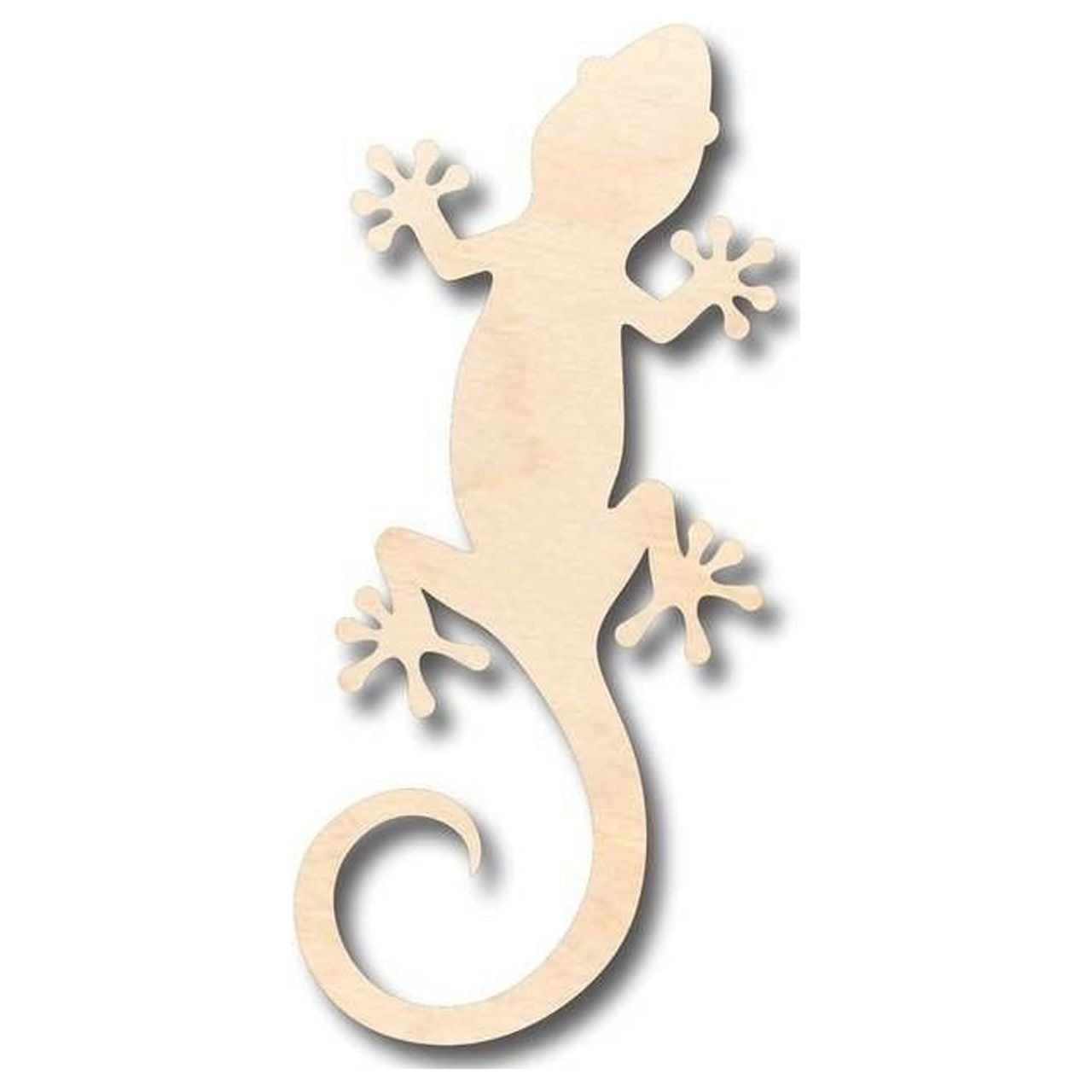 Unfinished Wood Gecko Shape - Animal - Craft - up to 46" DIY 18" / 1/4 ...