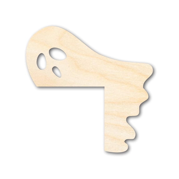 Unfinished Wood Ghost Corner Shape | Halloween | Craft Cutout 30" / 1/4 ...
