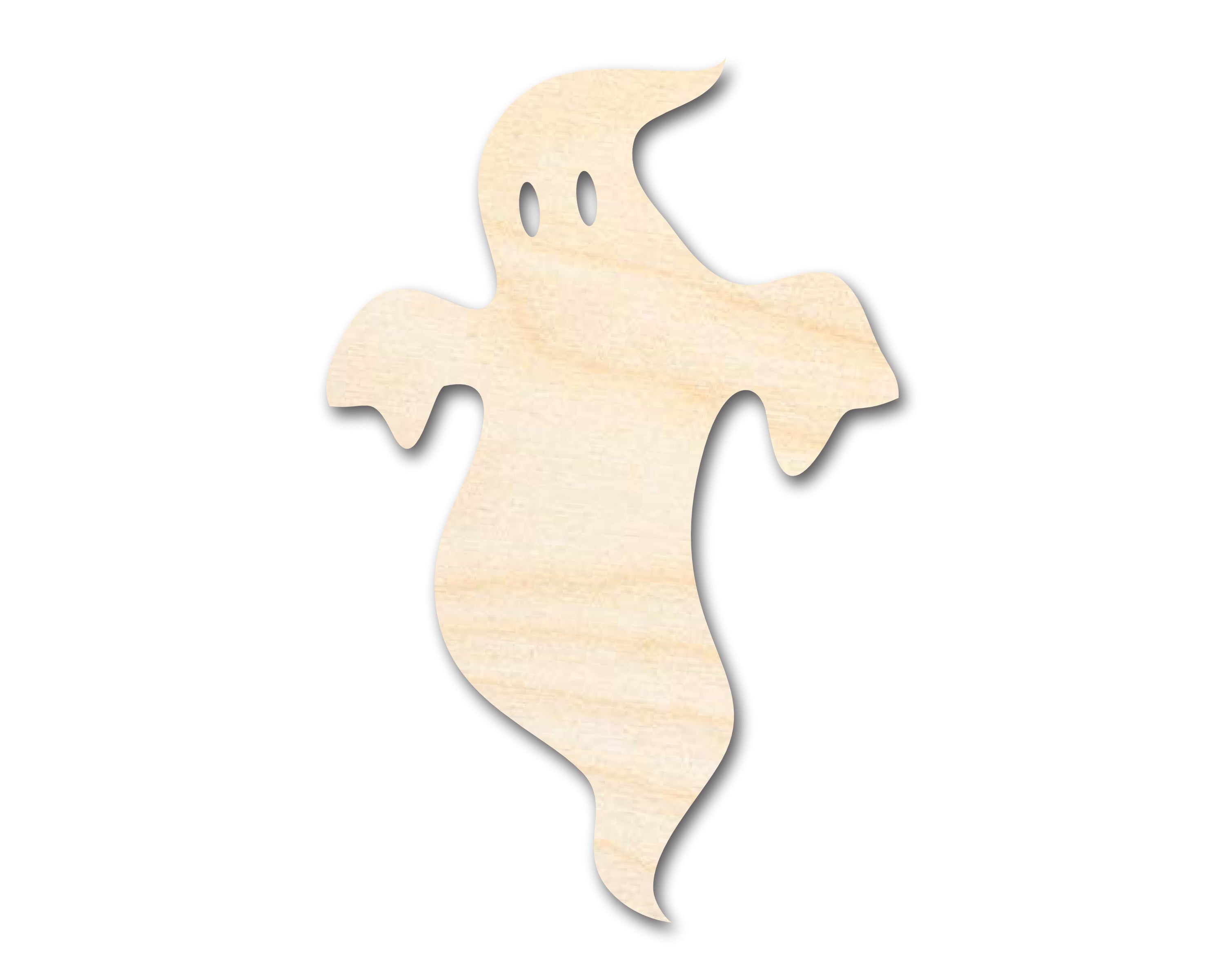 Unfinished Wood Ghost Shape - Craft - up to 46" 24" / 1" - Walmart.com