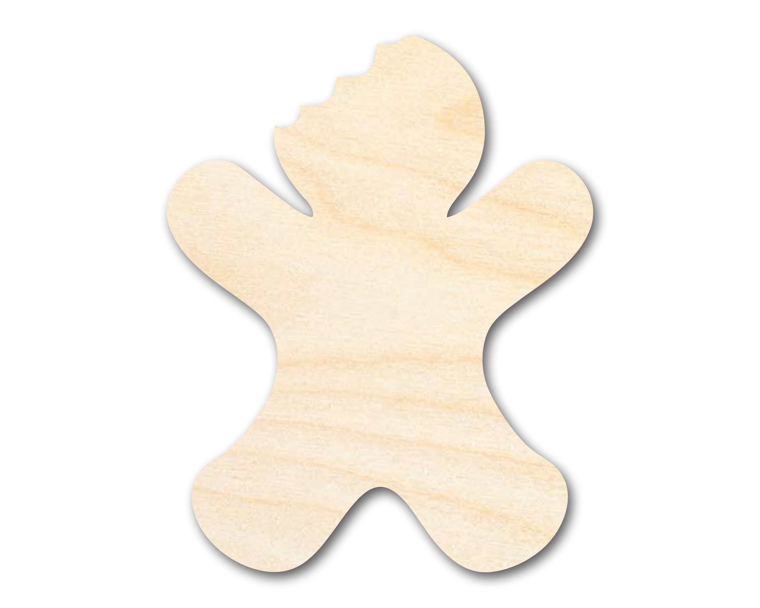 Unfinished Wood Gingerbread Bite Shape - Craft - up to 46" 6" / 1/4 ...