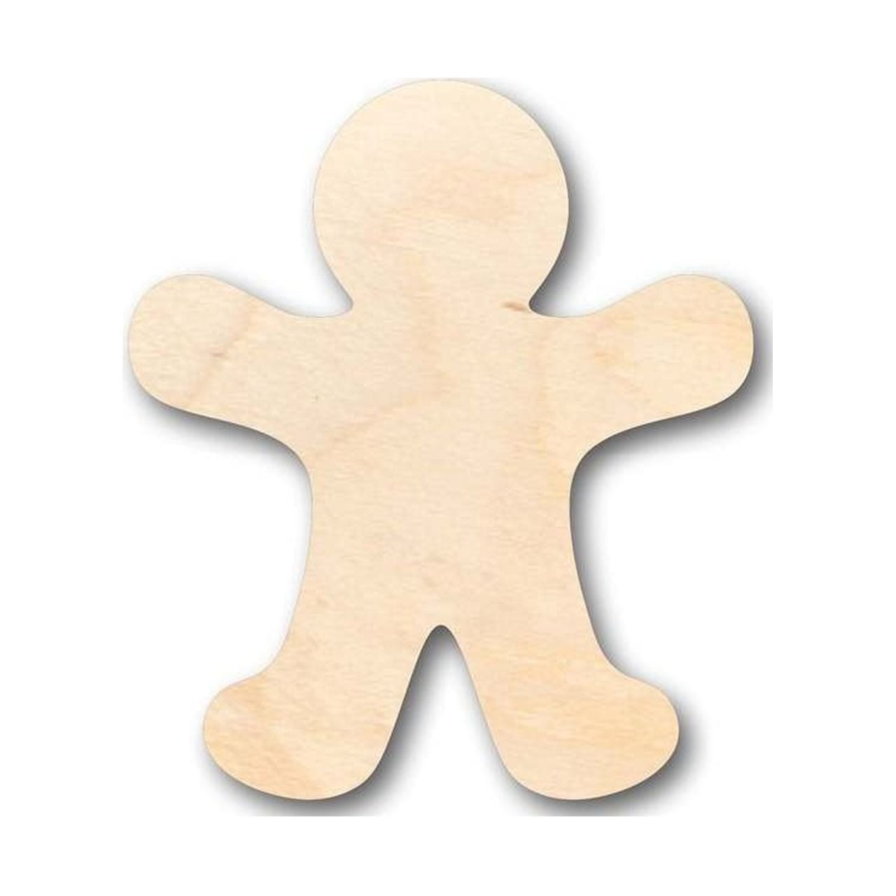 Unfinished Wood Gingerbread Man Shape - Candy - Holiday - Craft - up to 46" DIY 46" / 1 ...