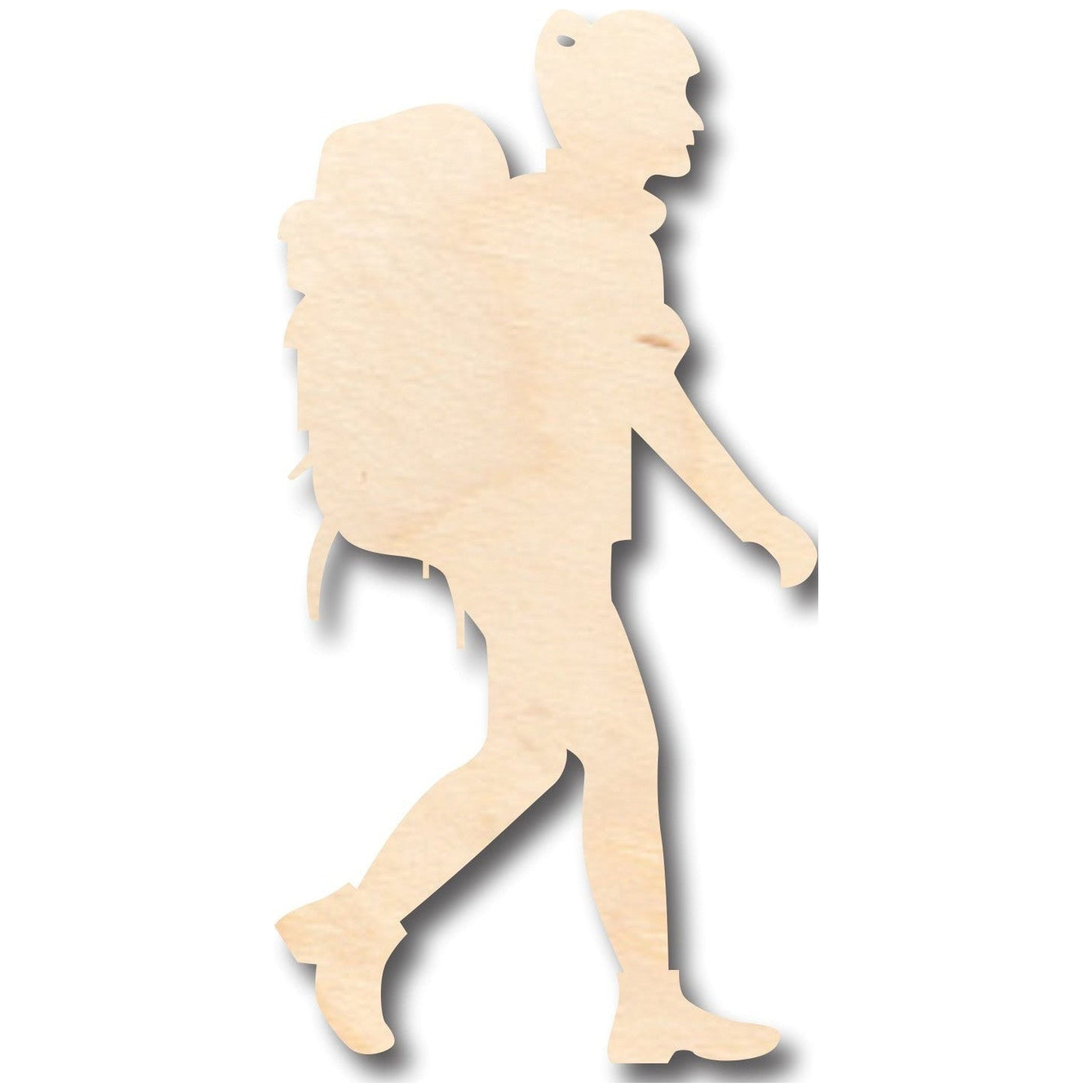 Unfinished Wood Girl Hike Shape - Craft - up to 46" DIY 16" / 3/4 ...