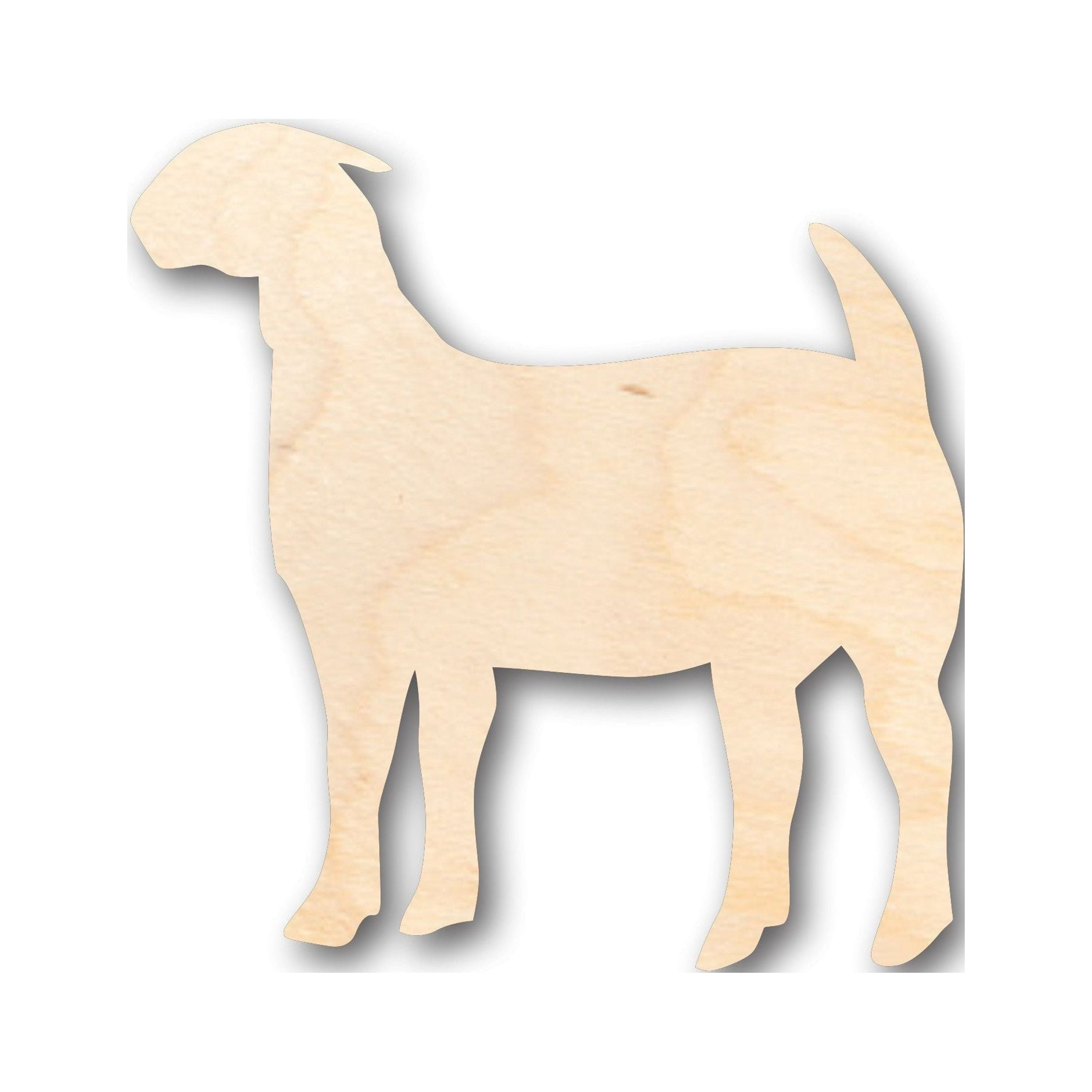 Unfinished Wood Goat Boer Farm Animal Shape - Craft - up to 46" DIY 18 ...