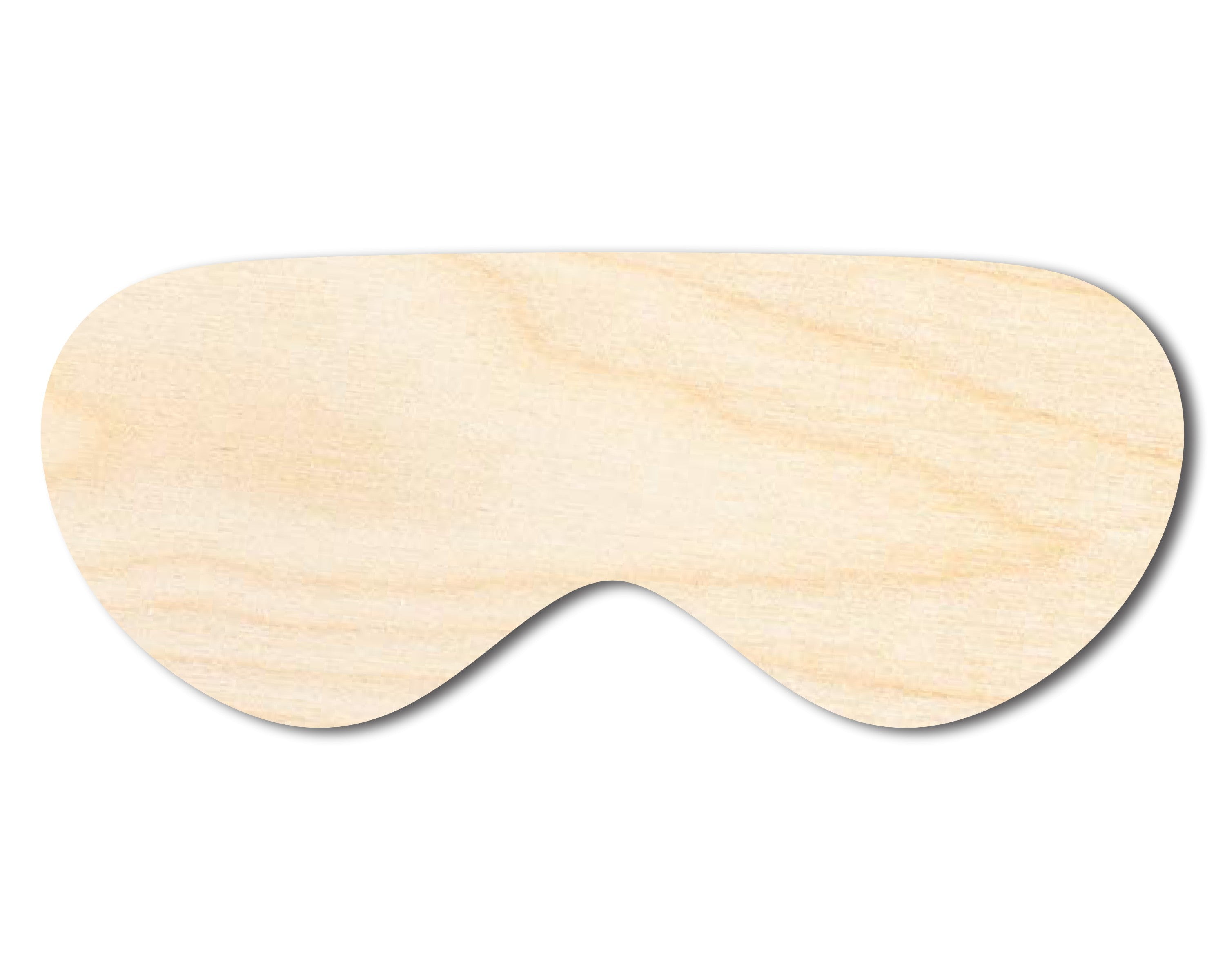 Unfinished Wood Goggles Shape - Craft - up to 46" 16" / 1/2" - Walmart.com