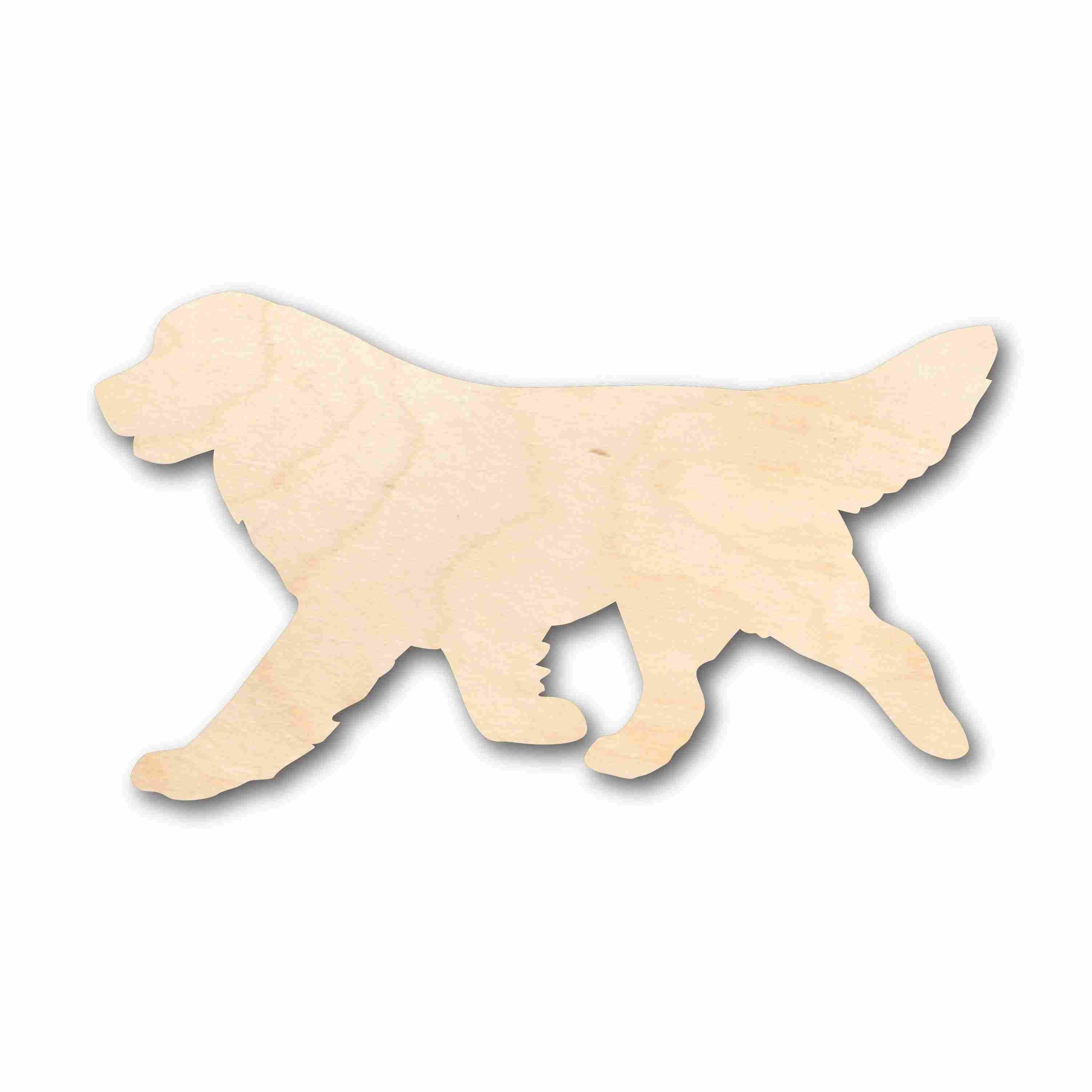 Unfinished Wood Golden Retriever Dog Silhouette - Craft- up to 46" DIY ...