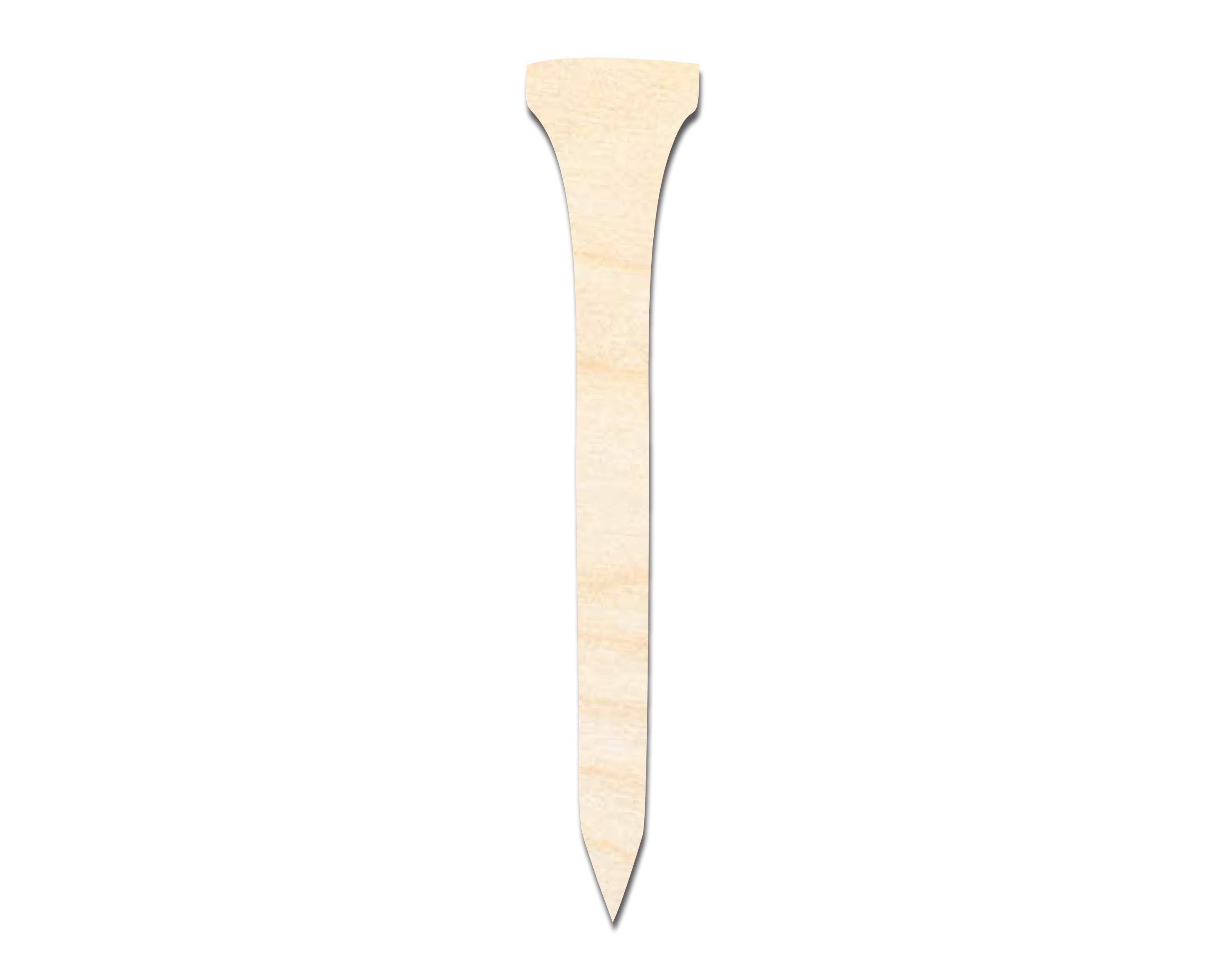 Unfinished Wood Golf Tee Shape | DIY Craft Cutout 16" / 3/4" - Walmart.com