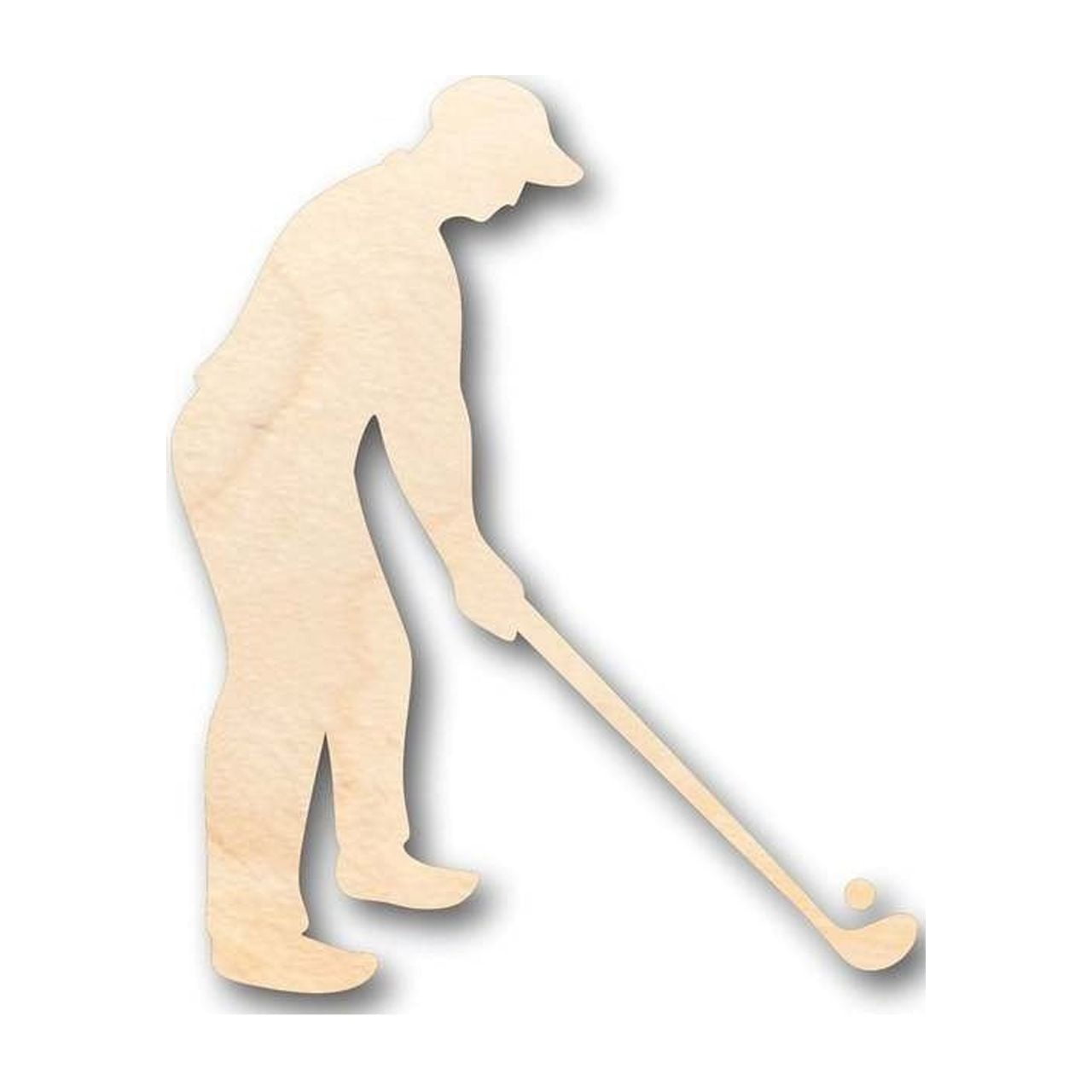 Unfinished Wood Golfer Shape - Sporting - Craft - up to 46" DIY 24" / 1 ...
