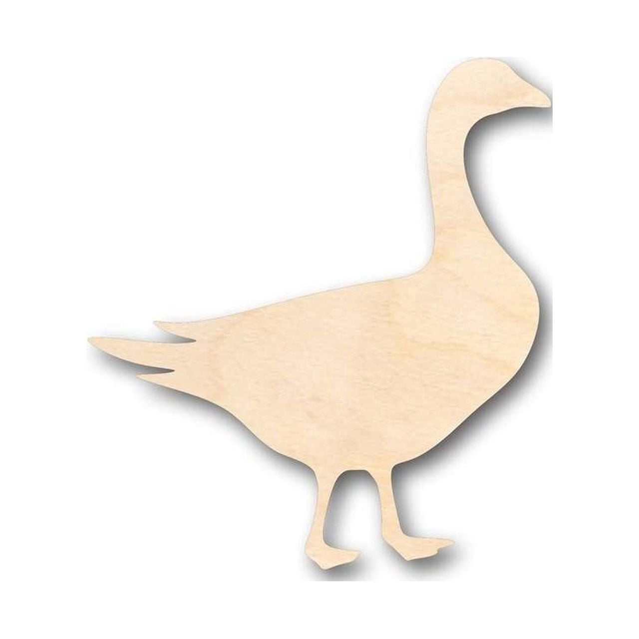 Unfinished Wood Goose Shape - Animal - Wildlife - Craft - up to 24" DIY ...