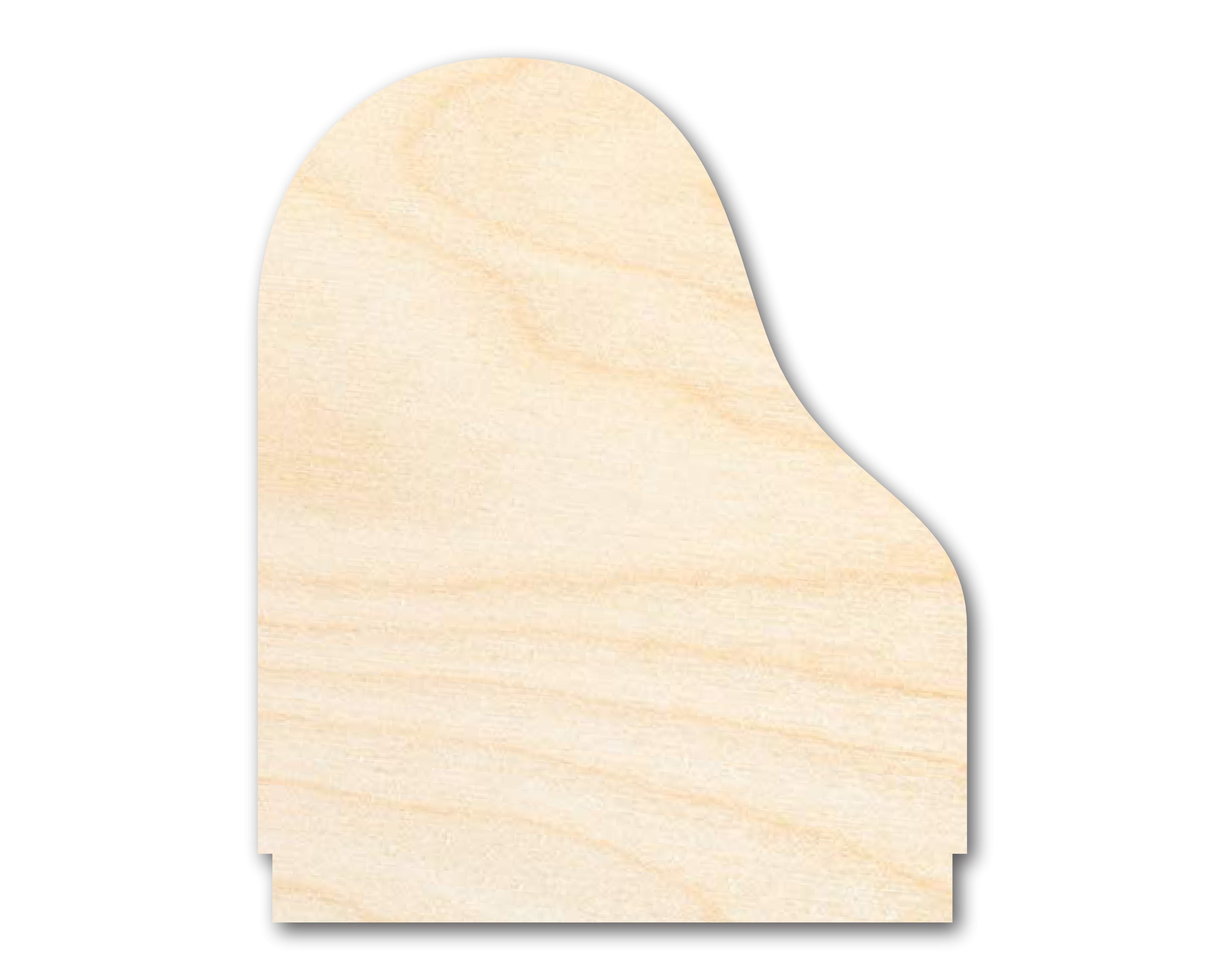 Unfinished Wood Grand Piano Shape - Craft - up to 46" DIY 7" / 1/8 ...