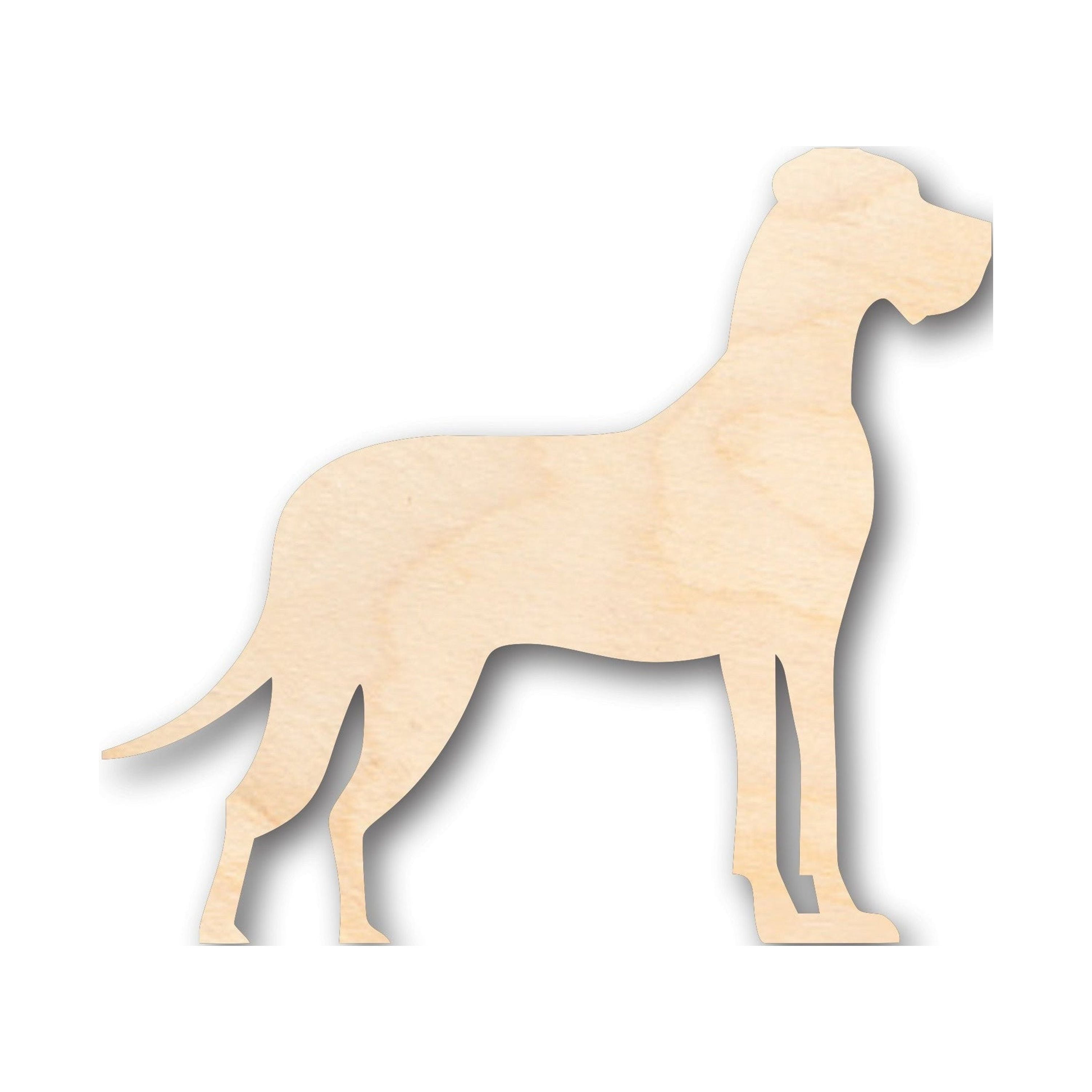 Unfinished Wood Great Dane Dog Shape - Craft - up to 46" DIY 24" / 3/4 ...