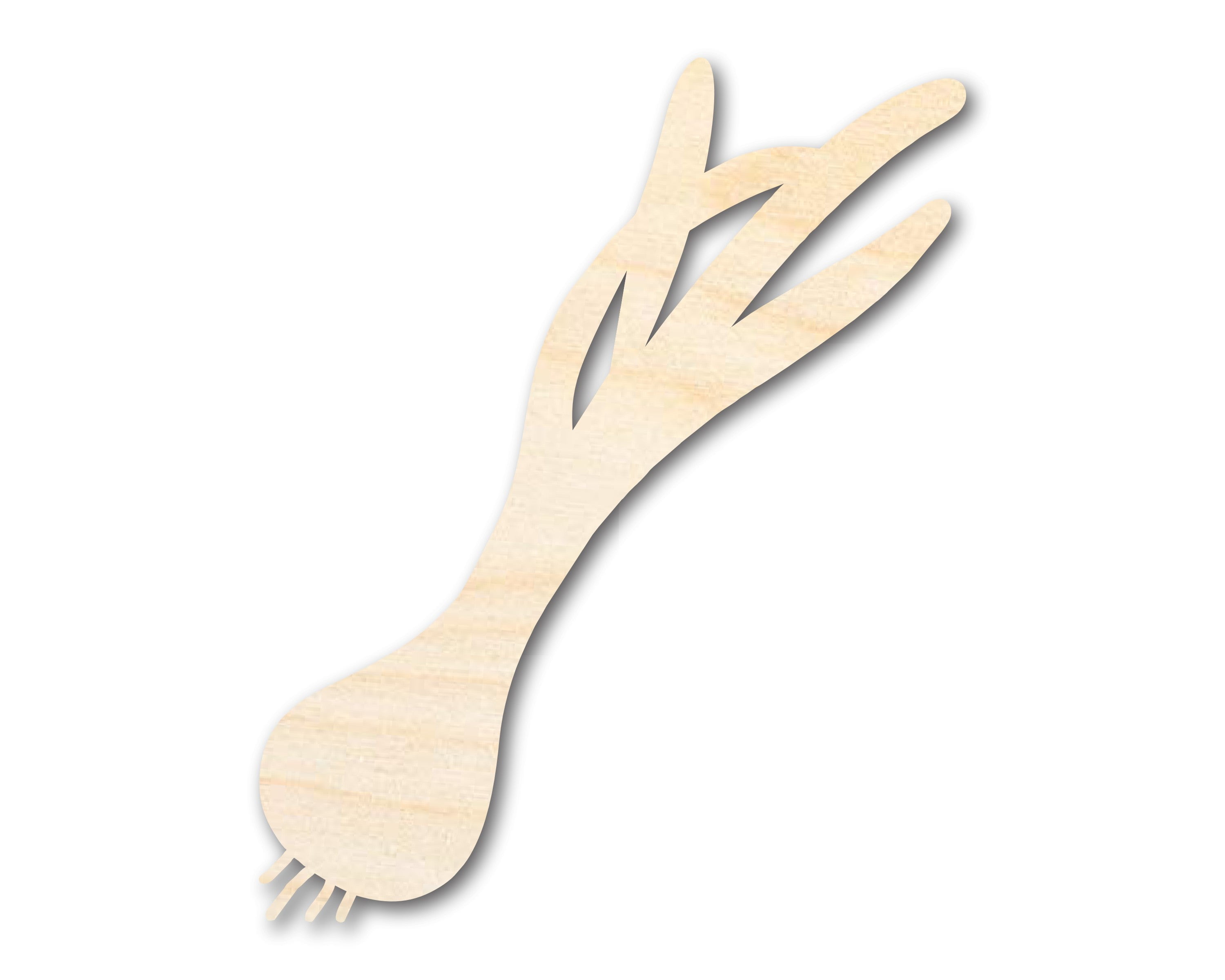 Unfinished Wood Green Onion Shape 5" / 1/2" - Walmart.com
