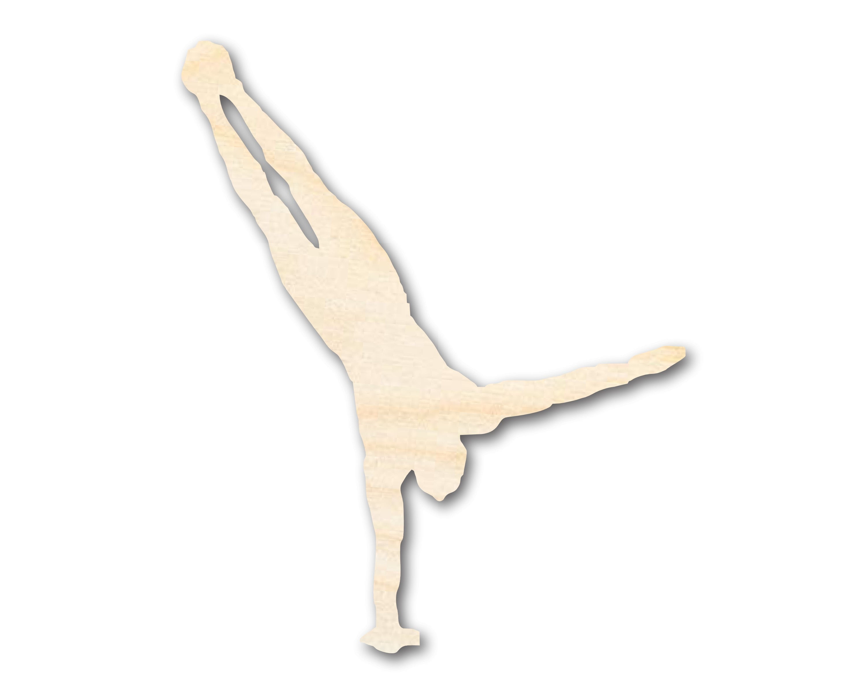 Unfinished Wood Gymnast Hand Stand Shape 18" / 1/2" - Walmart.com