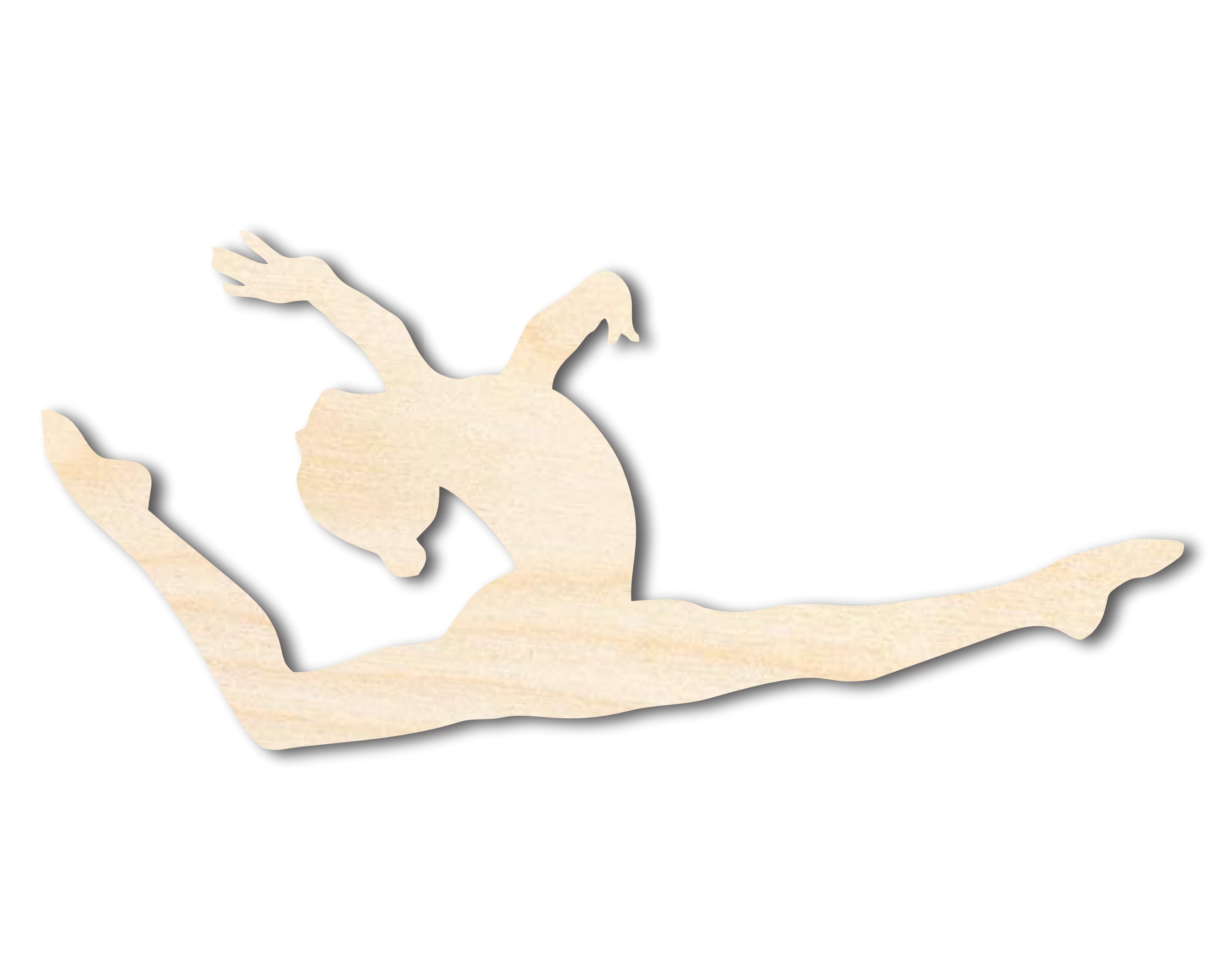 Unfinished Wood Gymnast Leap Shape | DIY Craft Cutout | up to 46" DIY ...