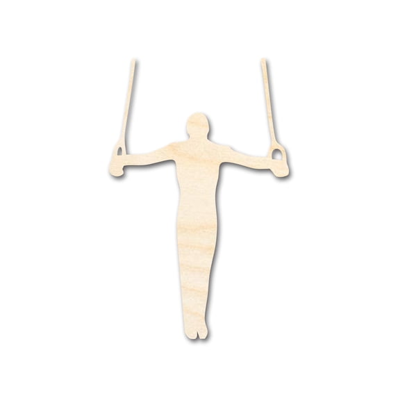 Unfinished Wood Gymnastics Iron Cross Shape | DIY Craft Cutout | up to ...