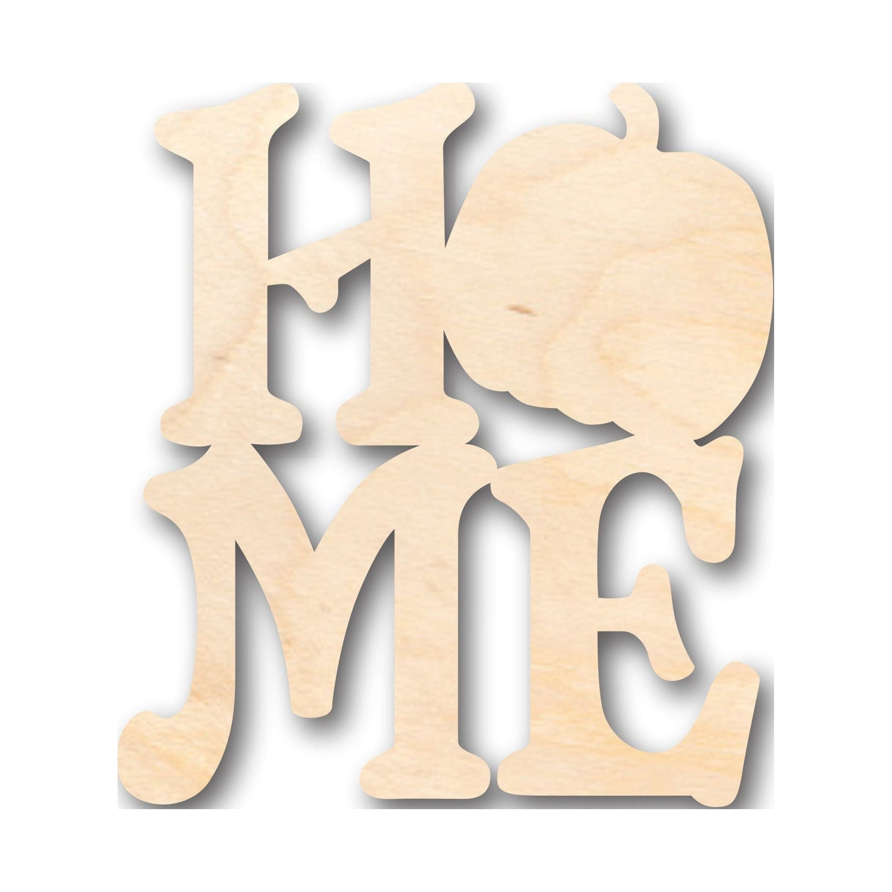 Unfinished Wood HOME Pumpkin Shape - Craft - up to 46" DIY 24" / 1/2 ...