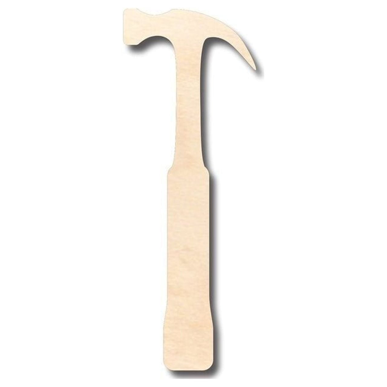 Unfinished Wood Hammer Shape - Tool - Craft - up to 46" DIY 7" / 1/2 ...