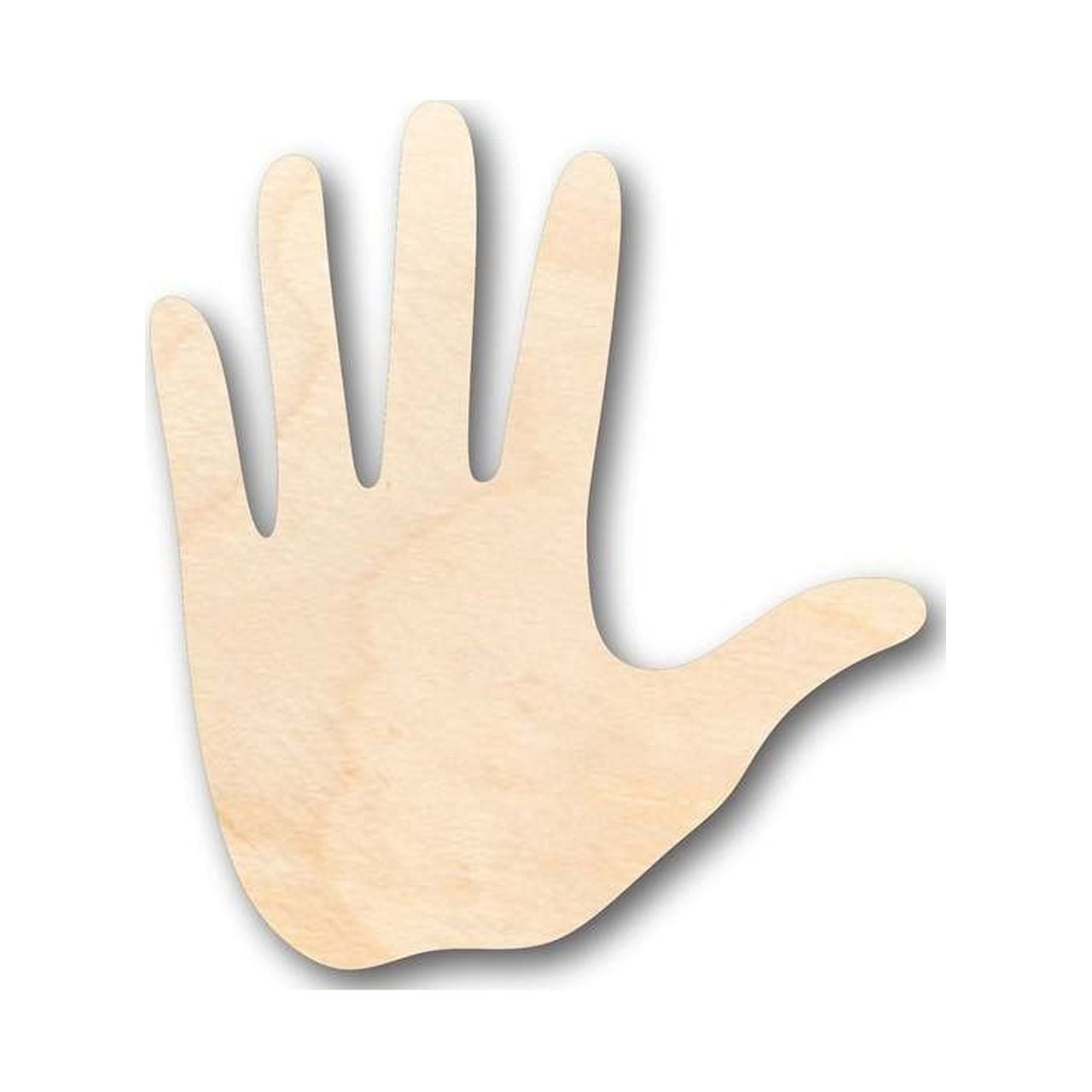 Unfinished Wood Hand Shape - Craft - up to 46" DIY 14" / 3/4" - Walmart.com