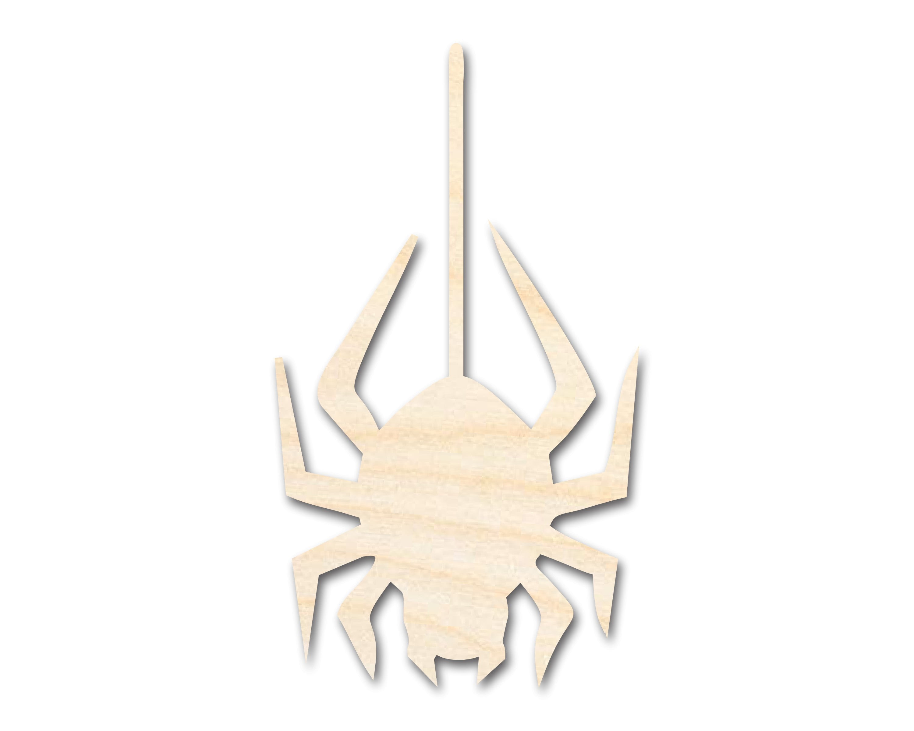 Unfinished Wood Hanging Spider Shape - Craft - up to 46" 33" / 1/4 ...