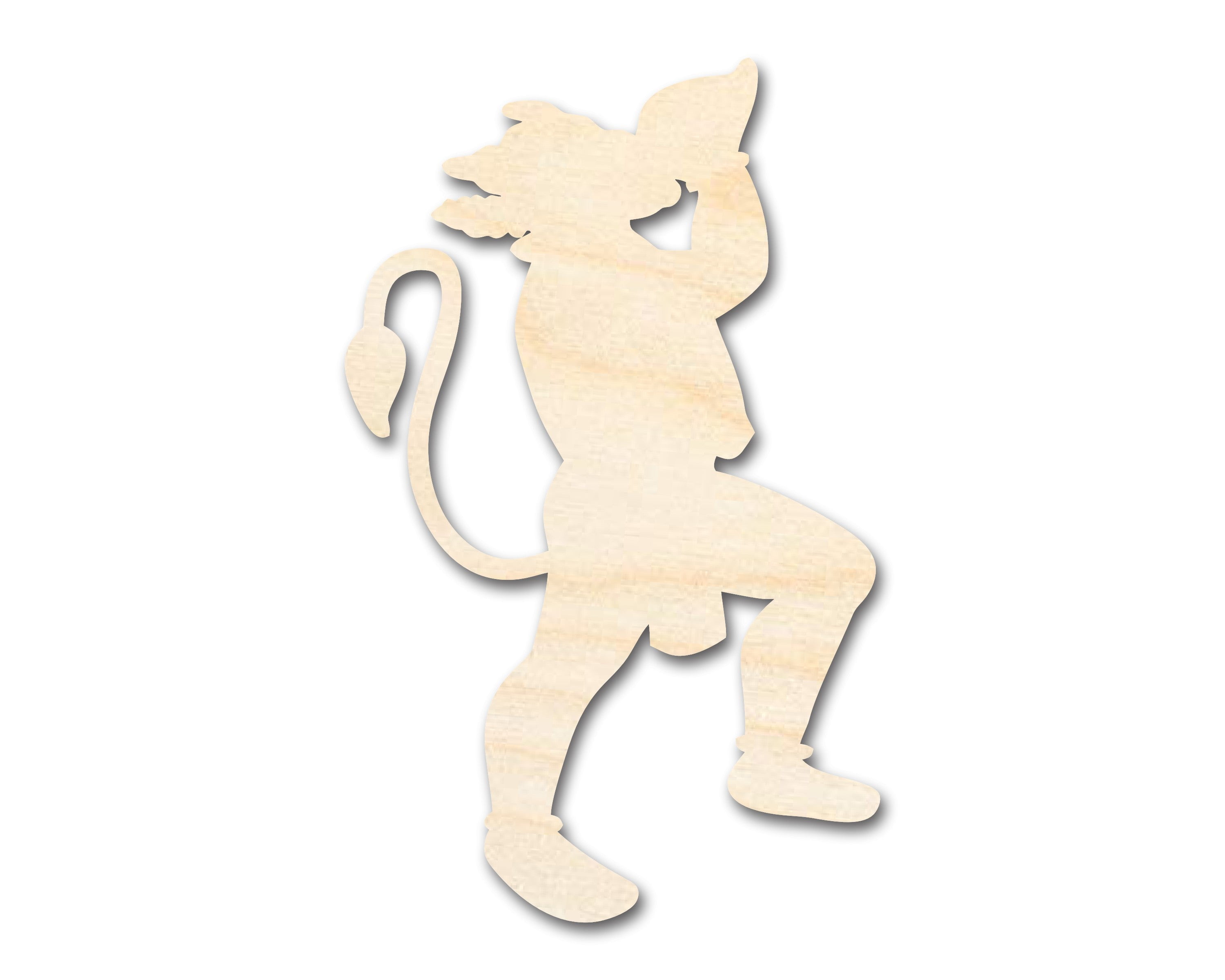 Unfinished Wood Hanuman Shape - Craft - up to 46" 46" / 3/4" - Walmart.com
