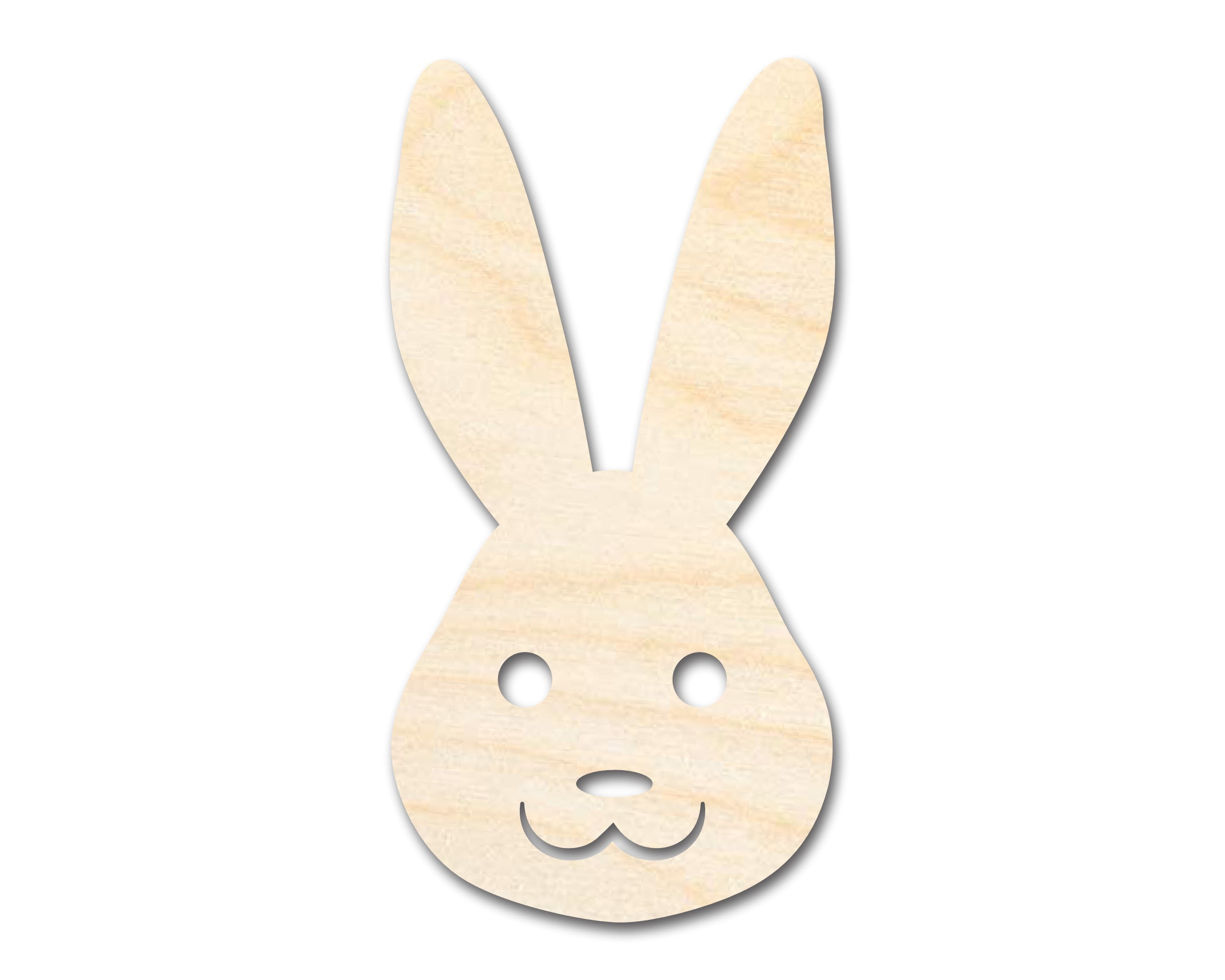 Unfinished Wood Happy Bunny Shape - Bunny Head Craft - up to 46" DIY 18 ...