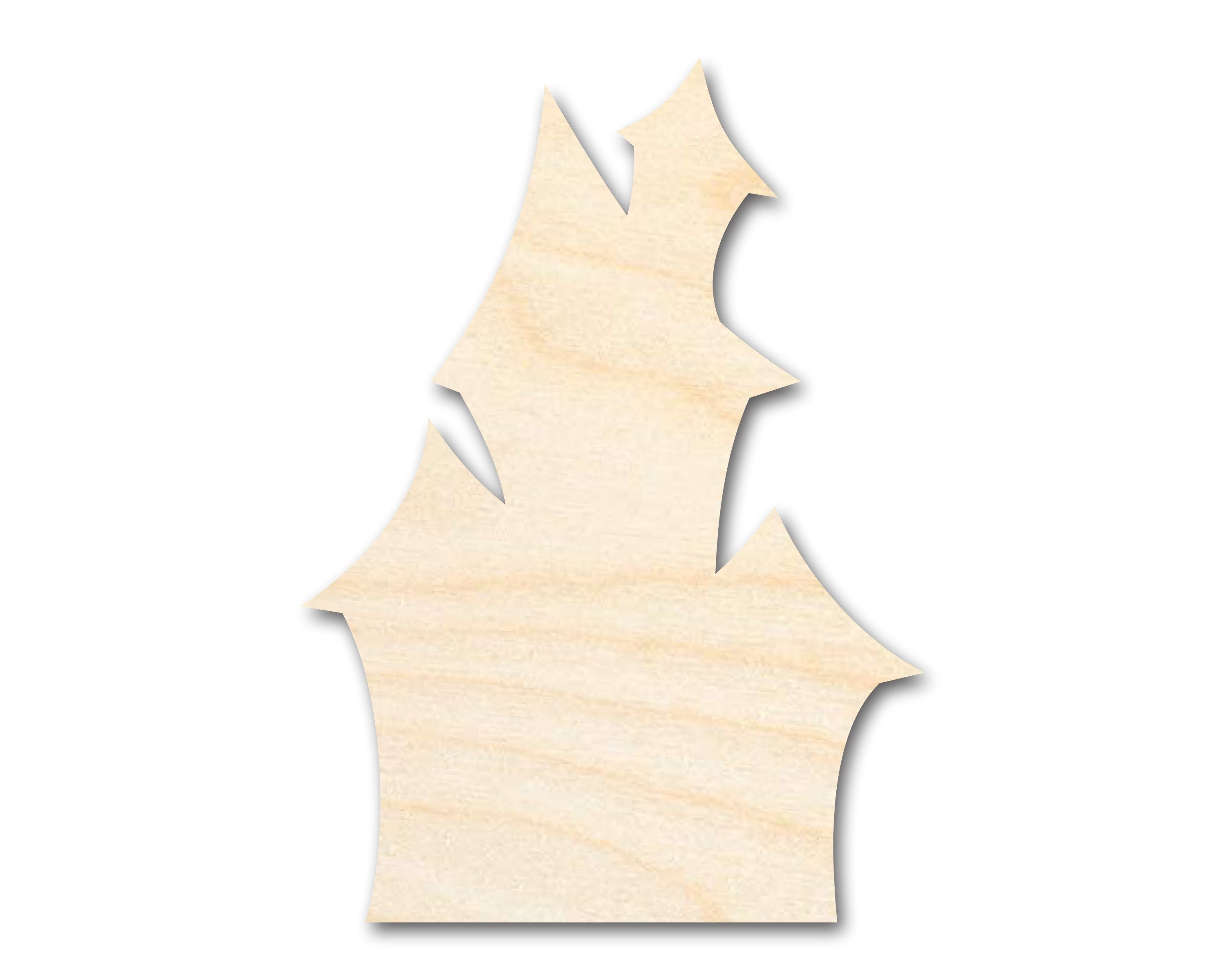 Bigger Better | Unfinished Wood Haunted House Shape | DIY Craft Cutout ...