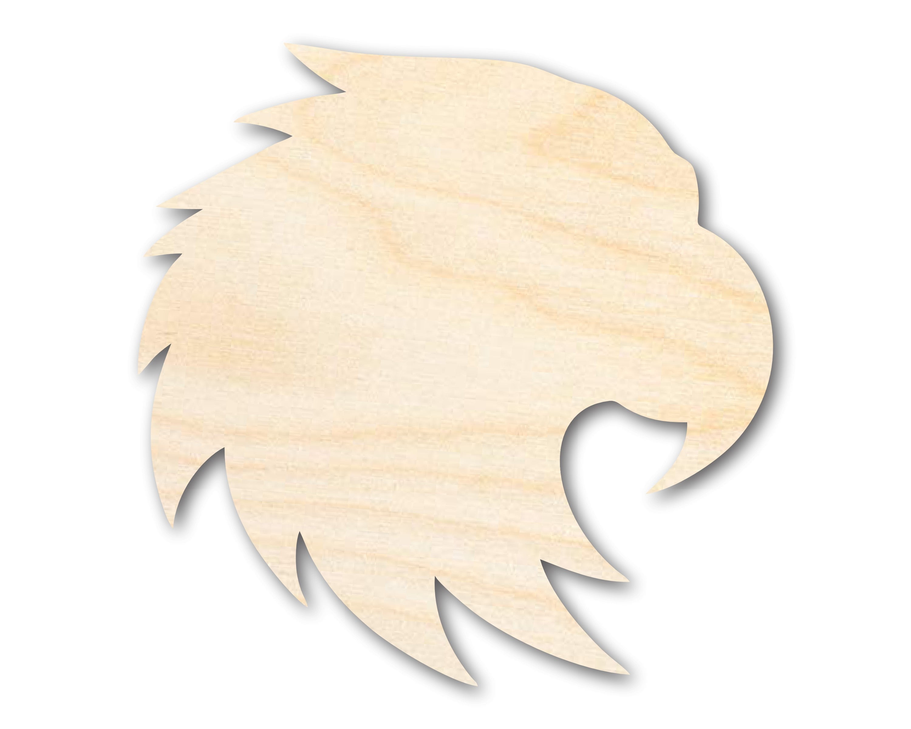 Unfinished Wood Hawk Mascot Shape | DIY Craft Cutout | up to 46" DIY 3 ...