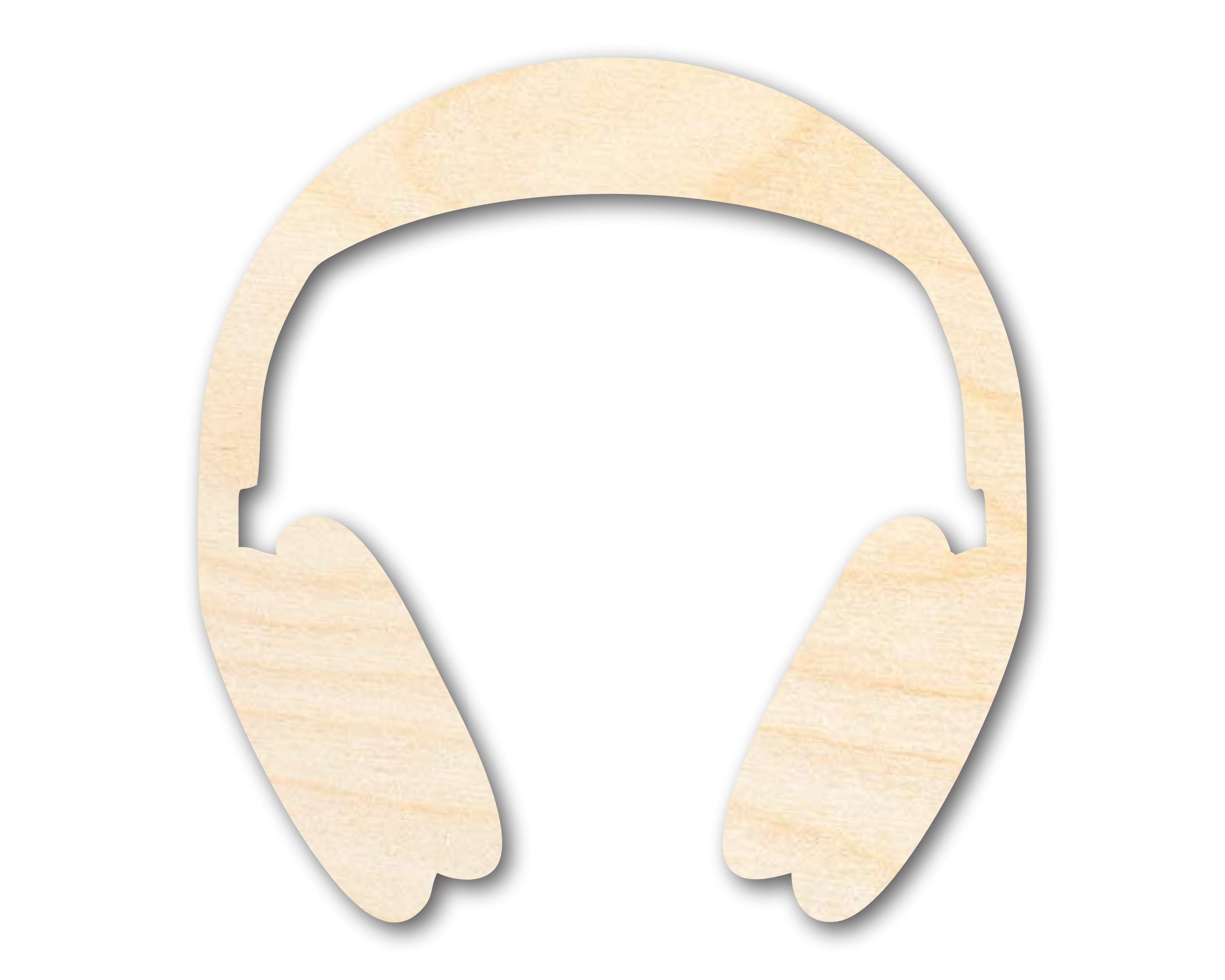 Unfinished Wood Headphones Shape | DIY Craft Cutout 8" / 1/4" - Walmart.com