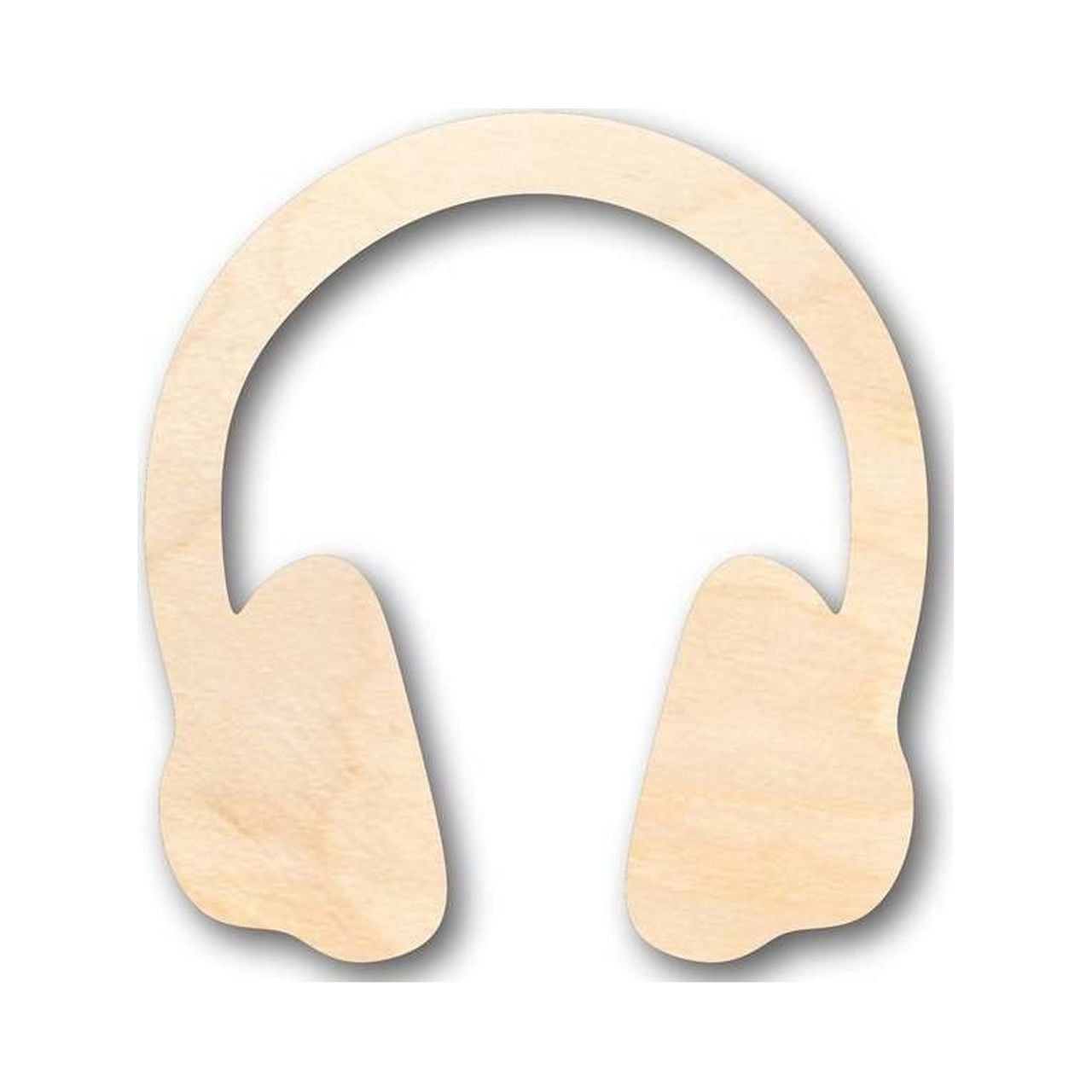 Unfinished Wood Headphones Shape - Music - Craft - up to 24" DIY 46 ...