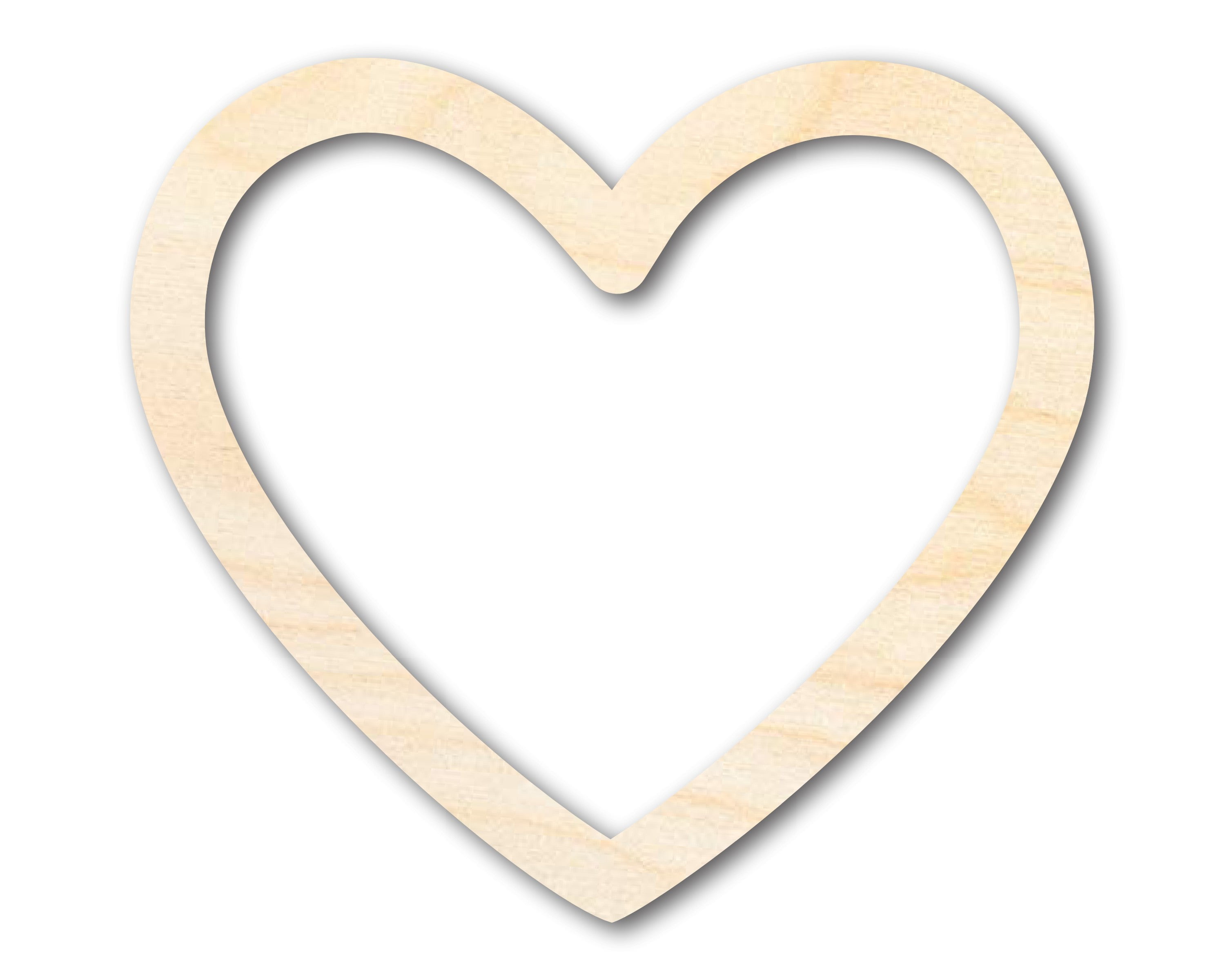Wood heart cutouts store