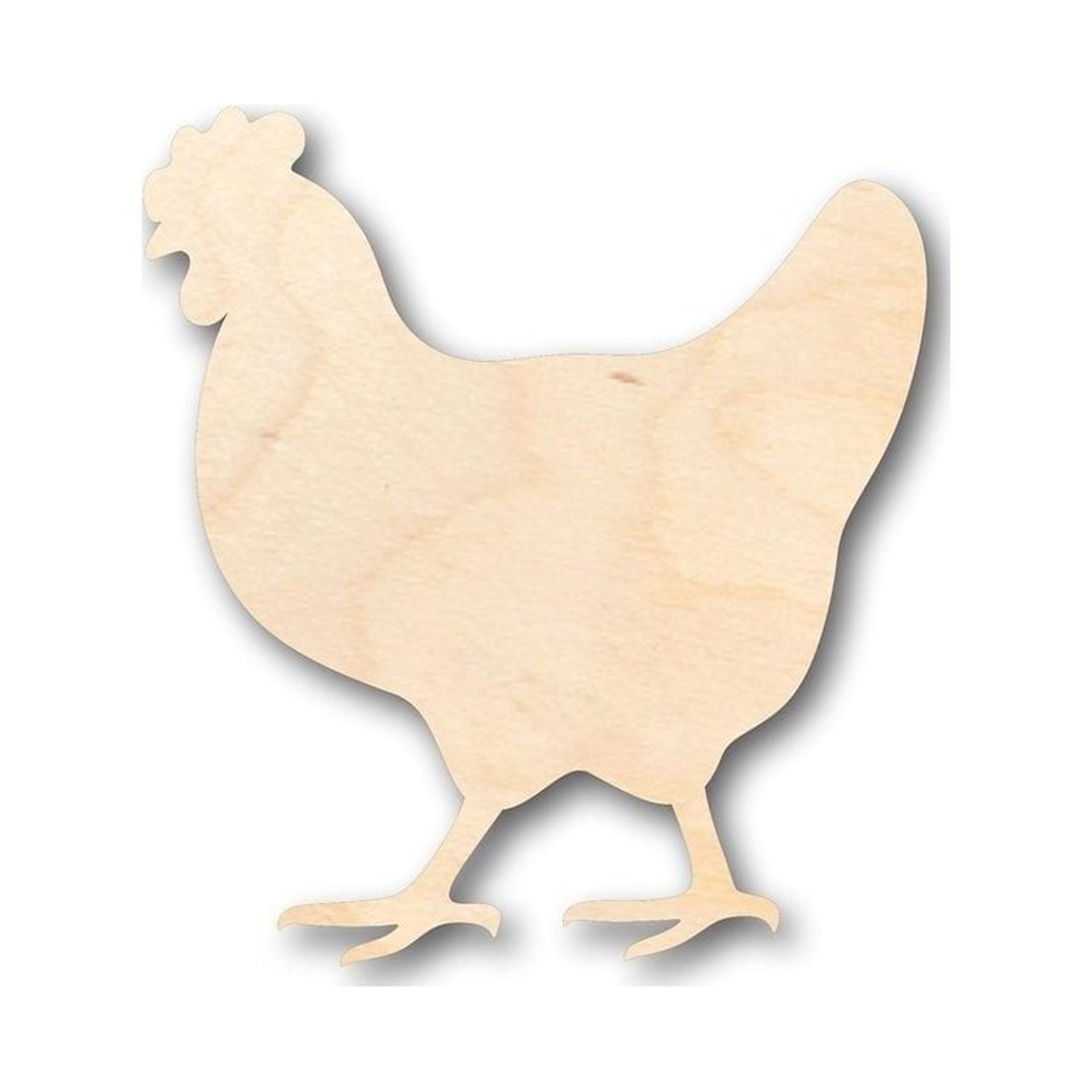Unfinished Wood Hen Chicken Shape - Farm Animal - Craft - up to 46" DIY ...
