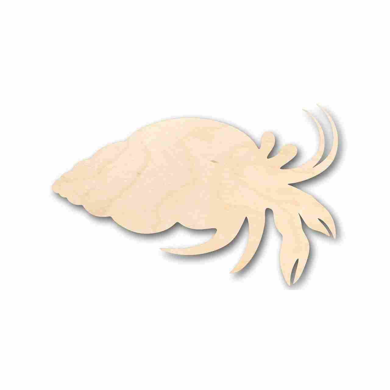 Unfinished Wood Hermit Crab Shape - Ocean - Beach - Nursery - Craft ...