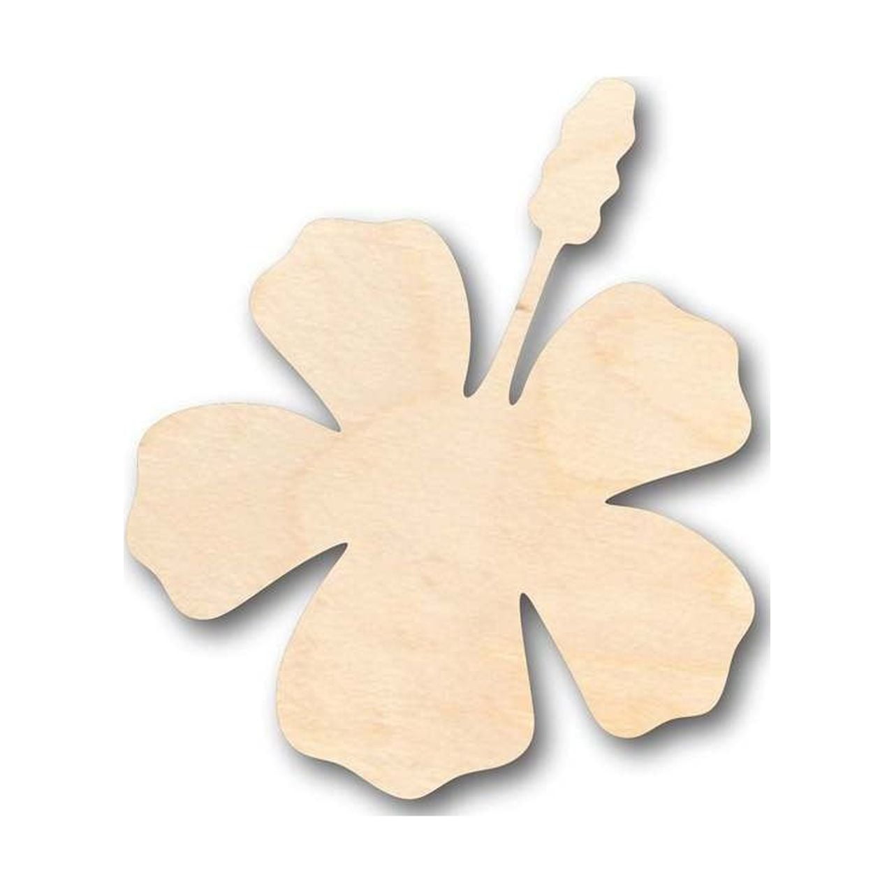 Unfinished Wood Hibiscus Shape - Spring - Flower - Craft - up to 46 ...