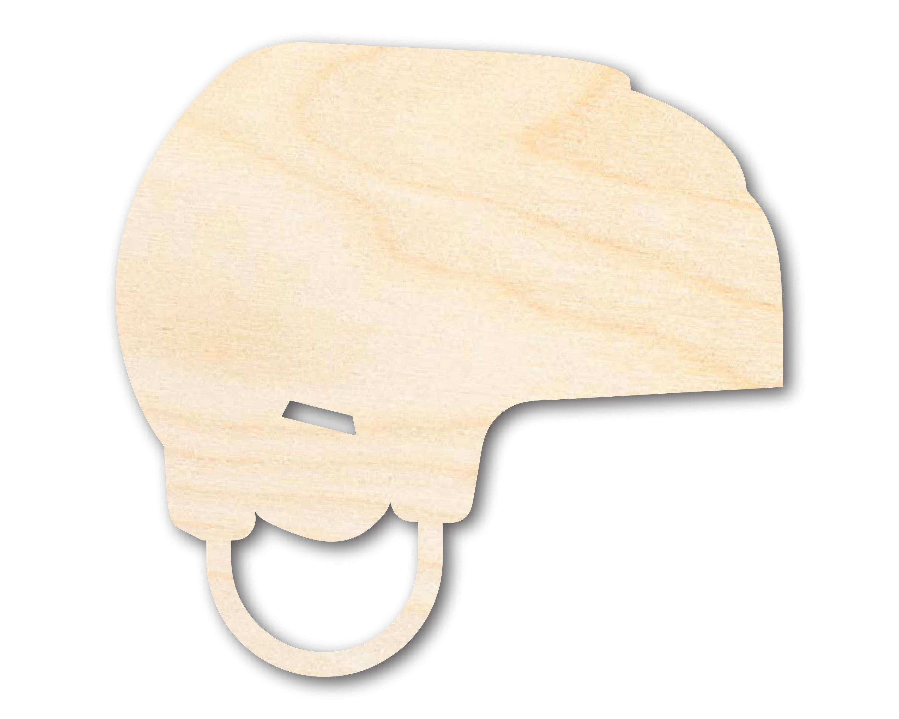 Unfinished Wood Hockey Helmet Shape | DIY Craft Cutout | up to 46" DIY ...