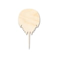 Unfinished Wood Horseshoe Crab Shape | DIY Craft Cutout 5" / 1/4 ...