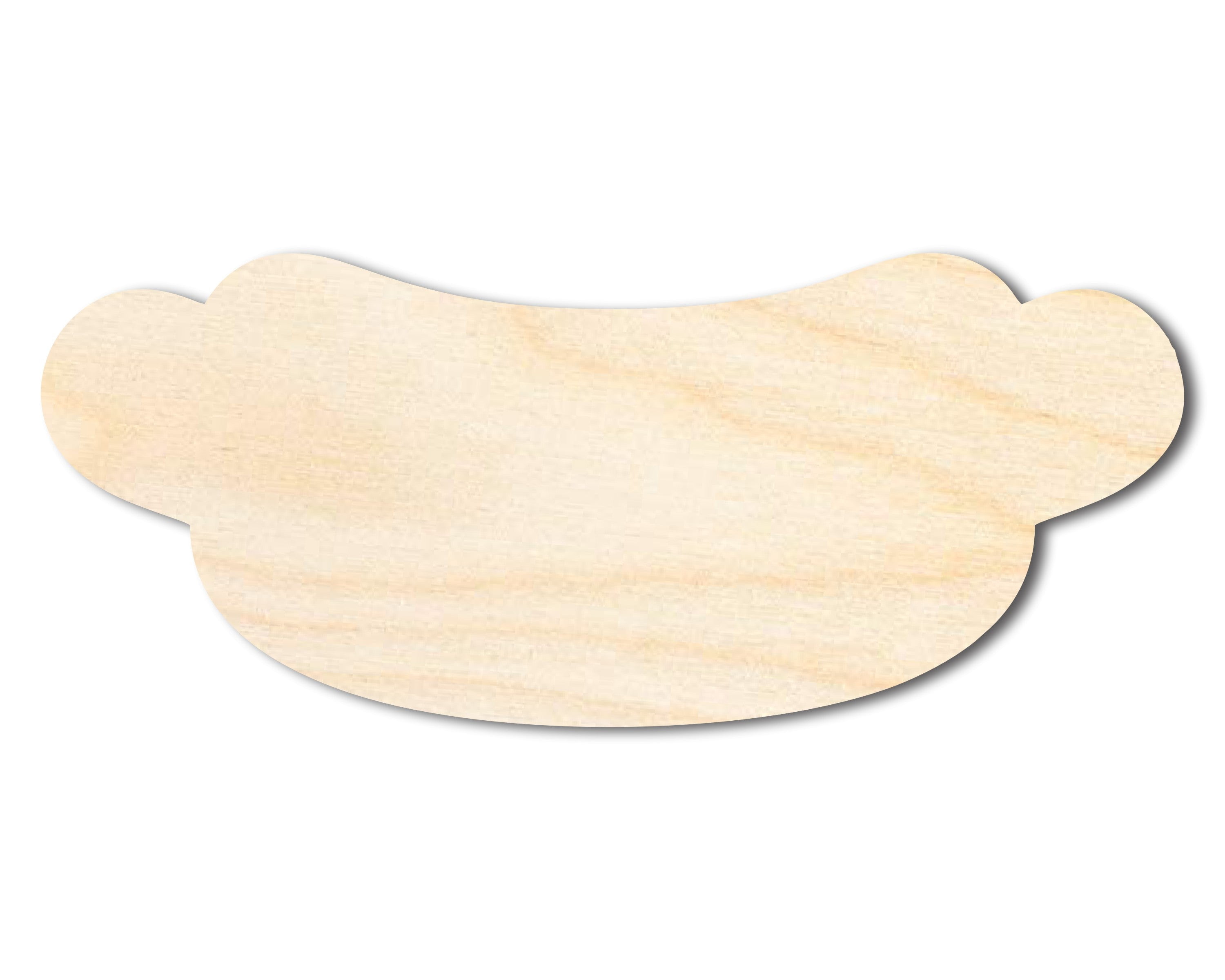 Unfinished Wood Hot Dog Shape | Craft Cutout | up to 46" DIY 8" / 1/8 ...