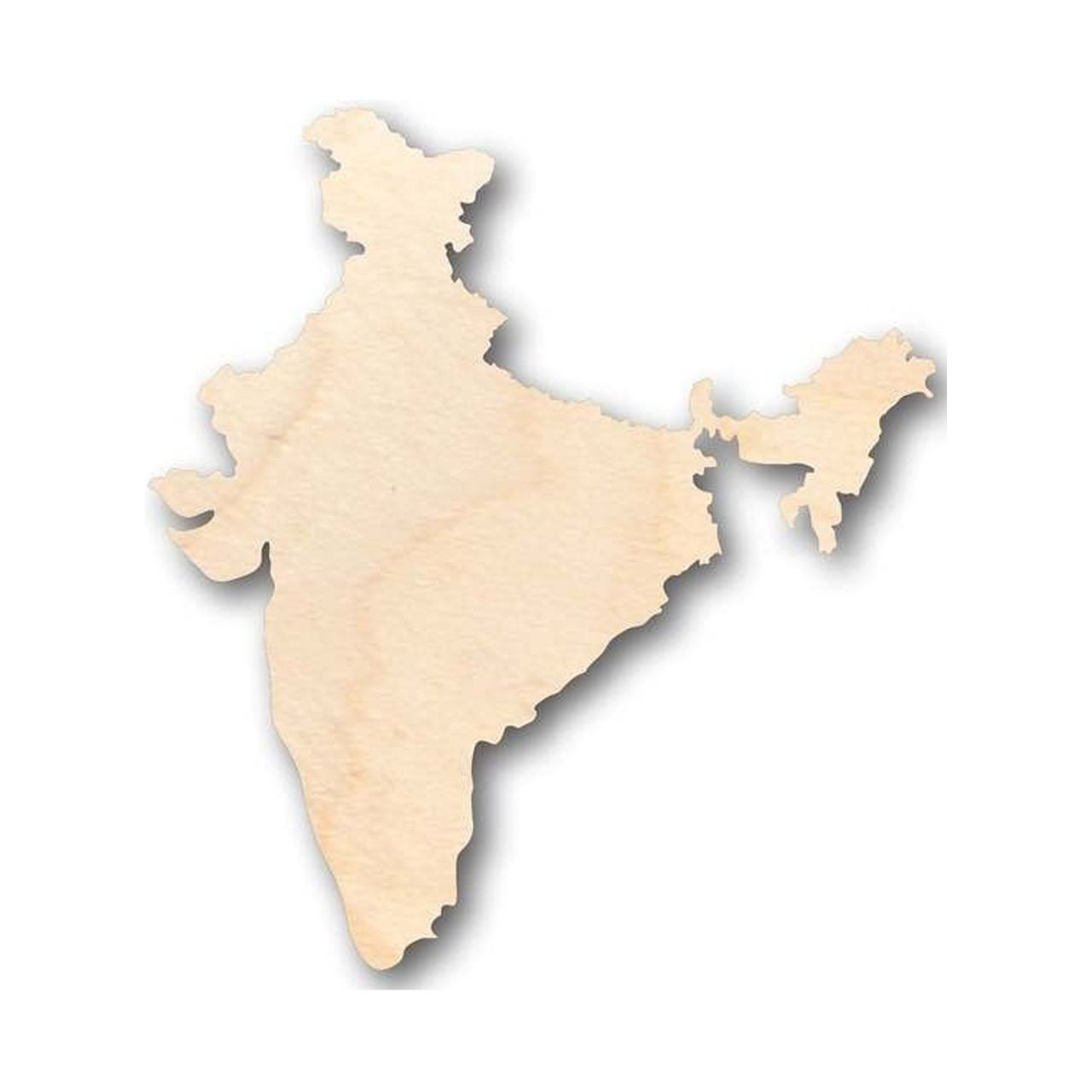 Unfinished Wood India Shape - Country - Craft - up to 24" DIY 46" / 3/4 ...