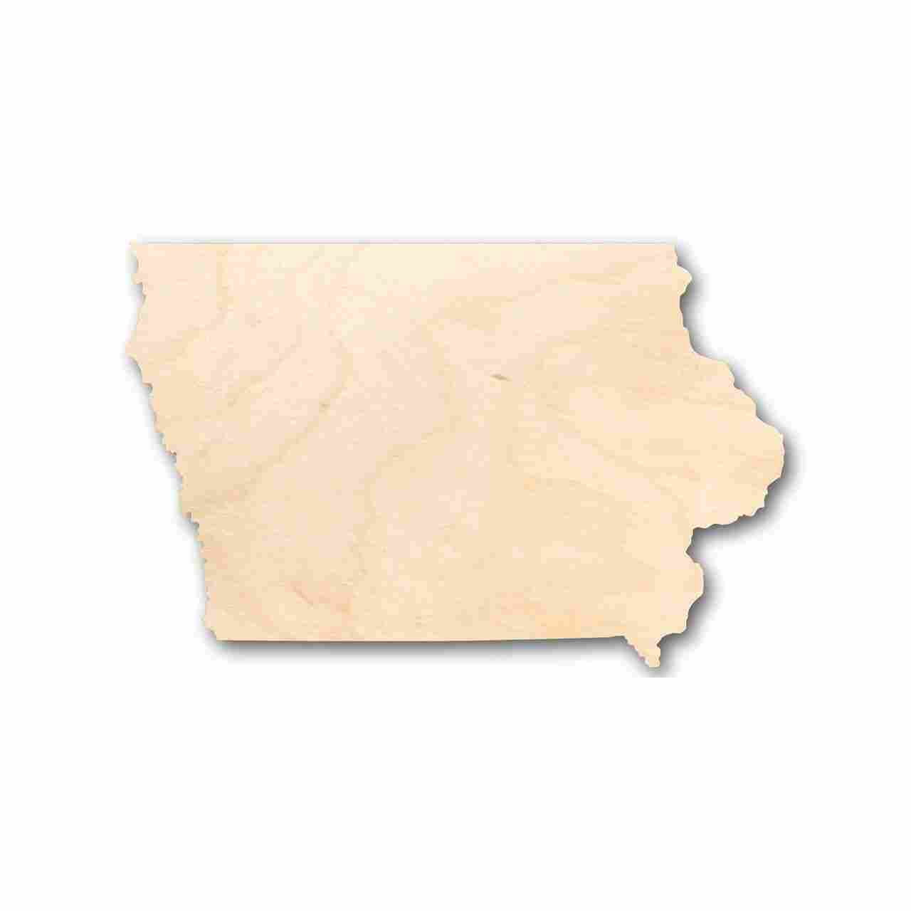 Unfinished Wood Iowa Shape - State - Craft - up to 46" DIY 46" / 3/4 ...