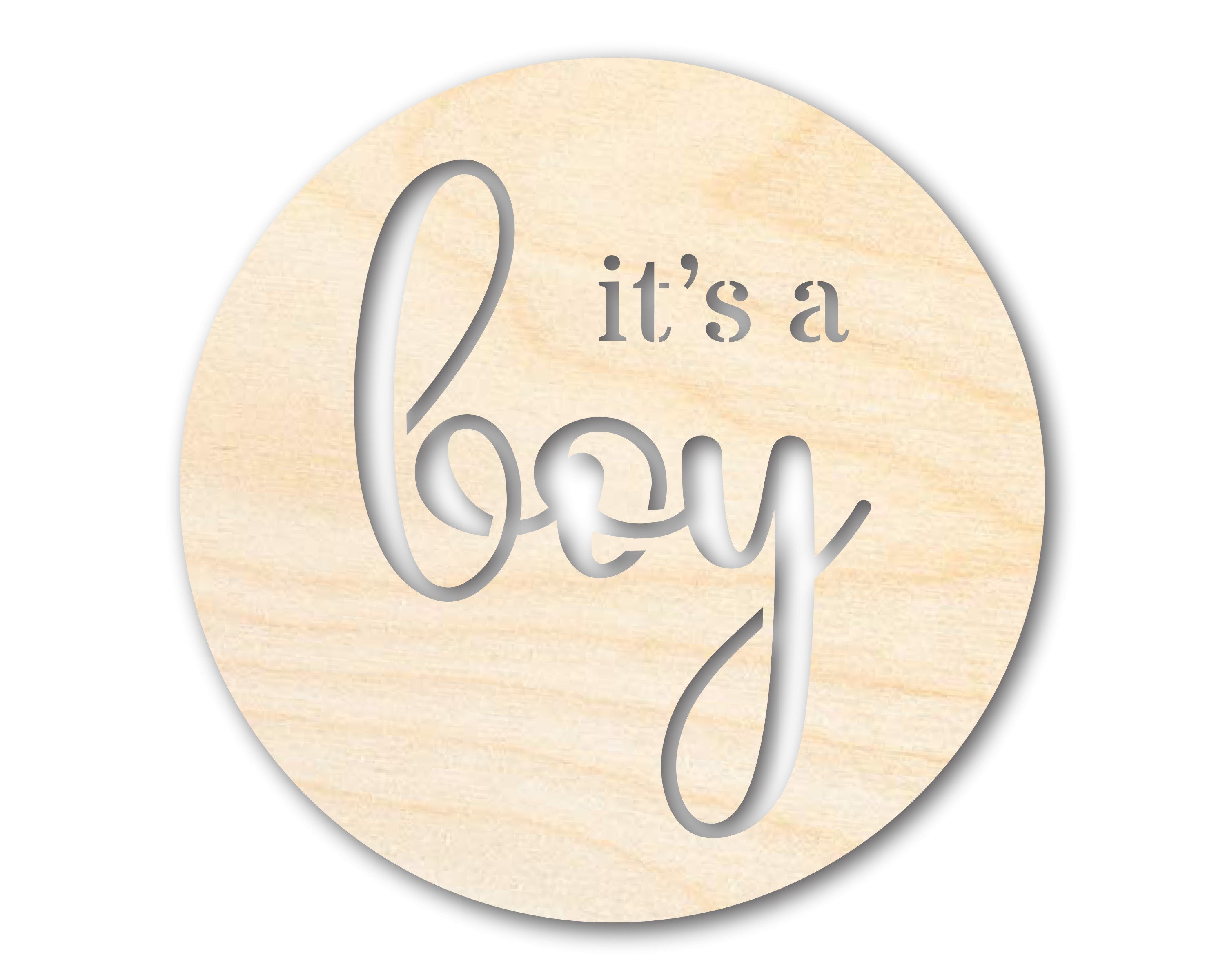 Unfinished Wood It's A Boy Cutout | DIY Craft Shape | up to 46" DIY 12 ...