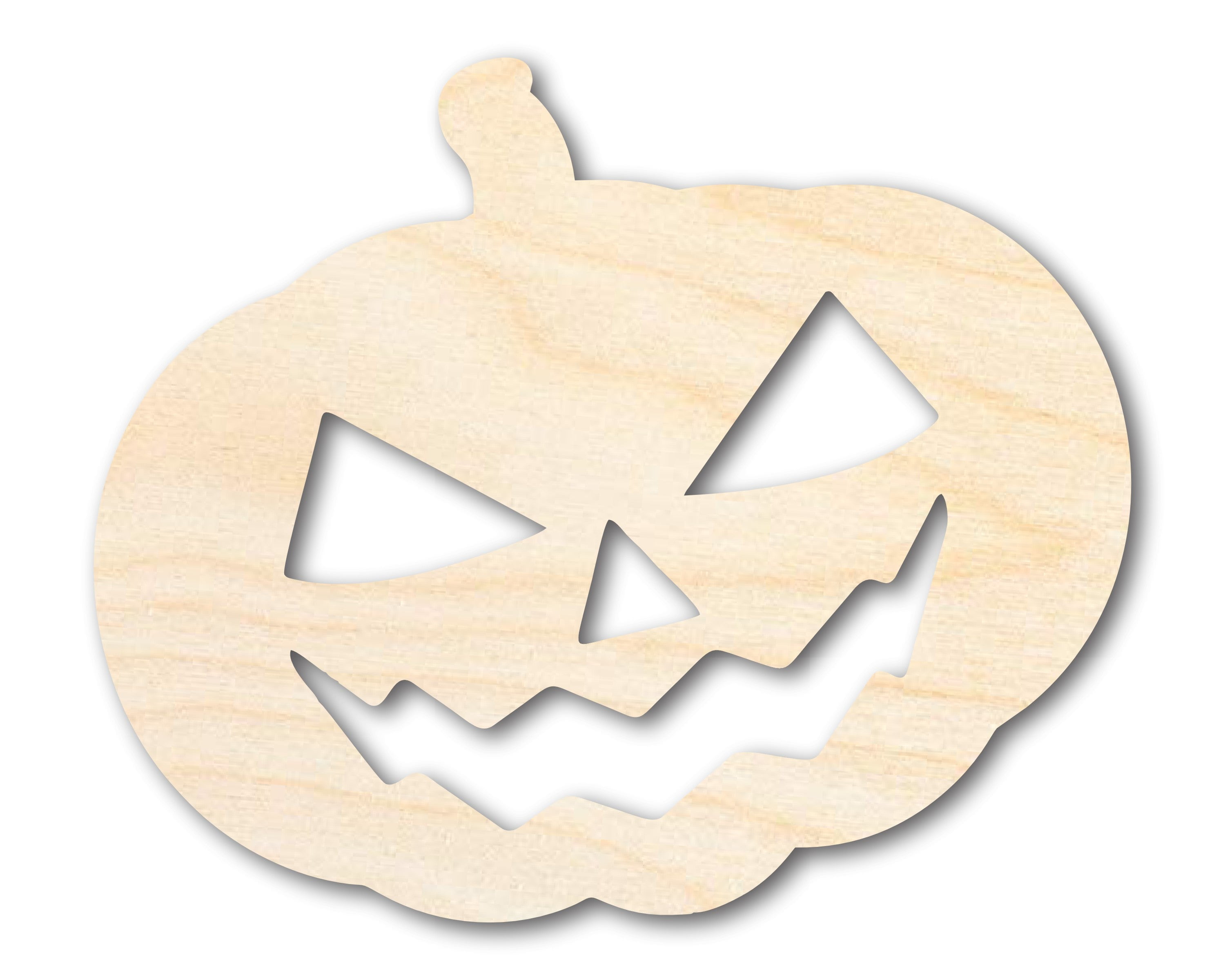 Unfinished Wood Jack-O-Lantern Shape - Craft - up to 46" 46" / 3/4 ...