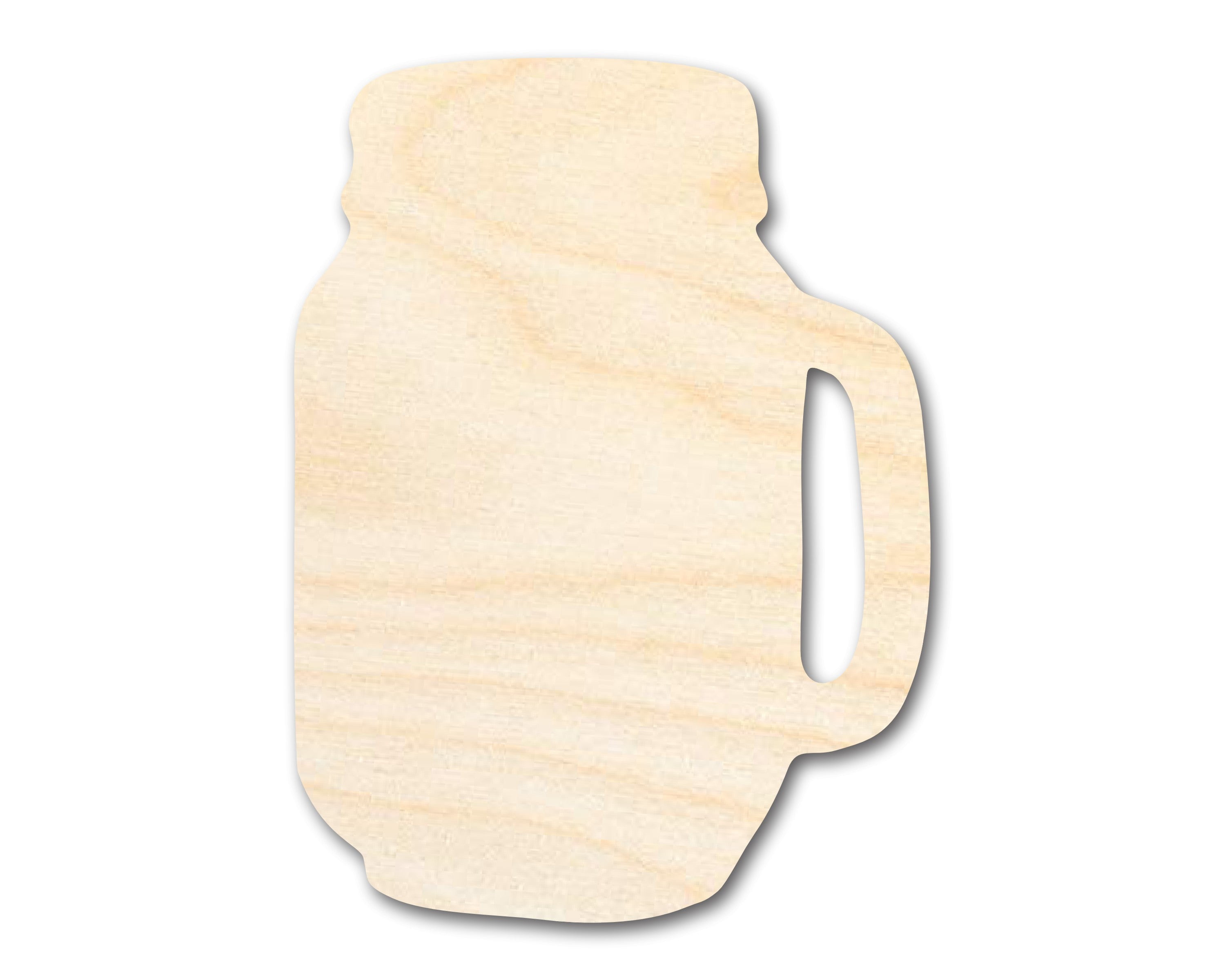 Unfinished Wood Jar with Handle Shape - Country Craft - up to 46" DIY 6 ...