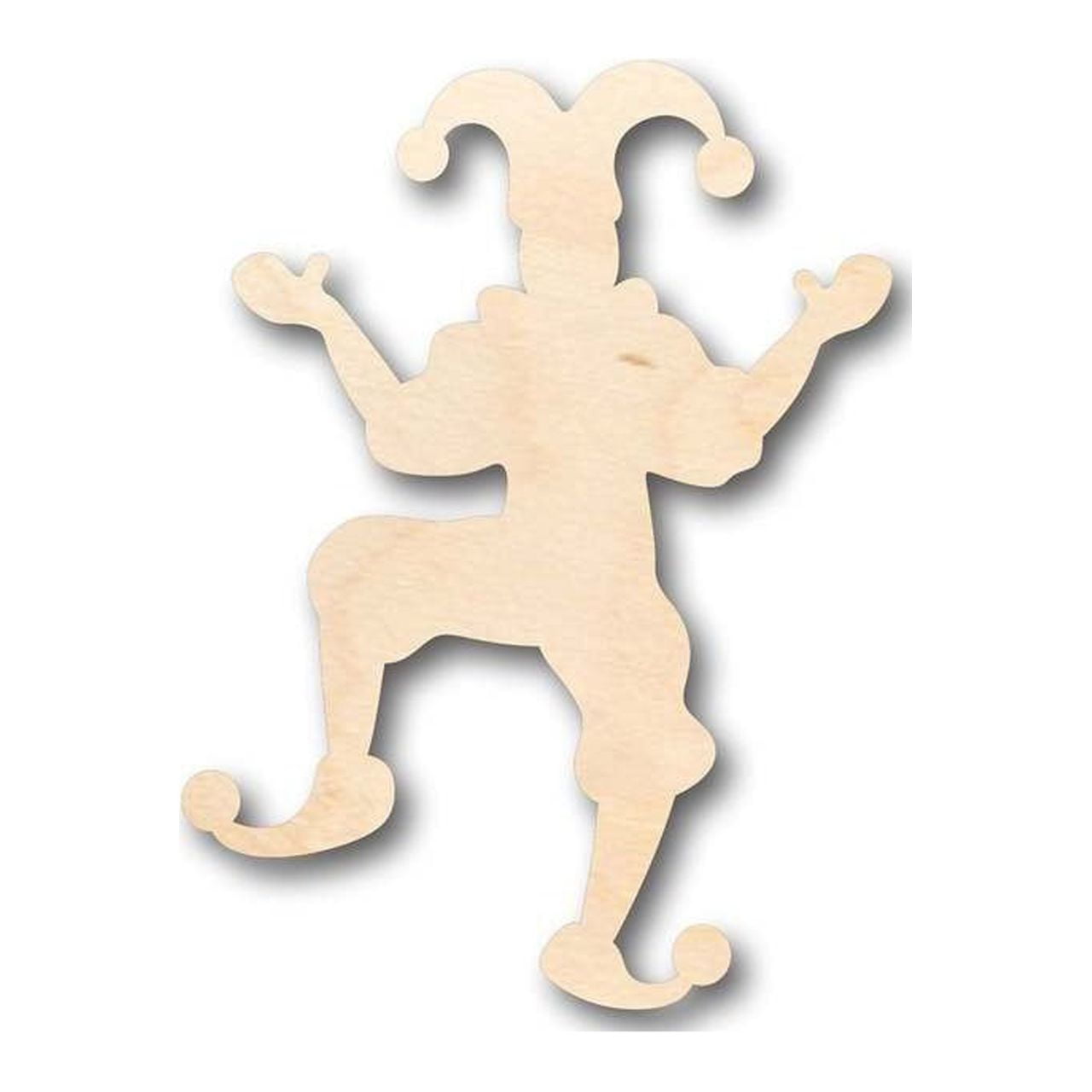 Unfinished Wood Jester Shape - Joker - Craft - up to 46" DIY 20" / 3/4 ...