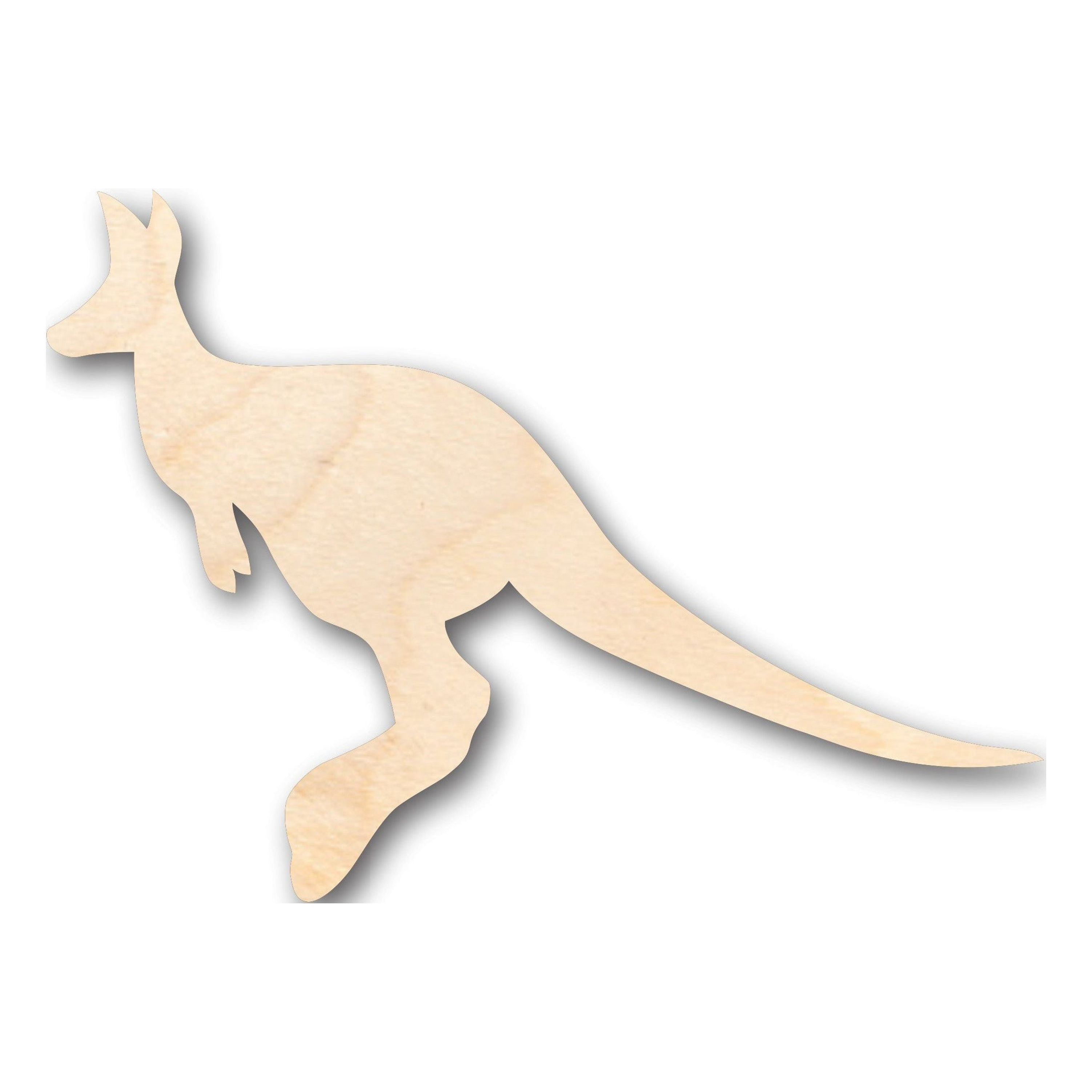 Unfinished Wood Kangaroo Australian Wildlife Shape - Craft - up to 46 ...