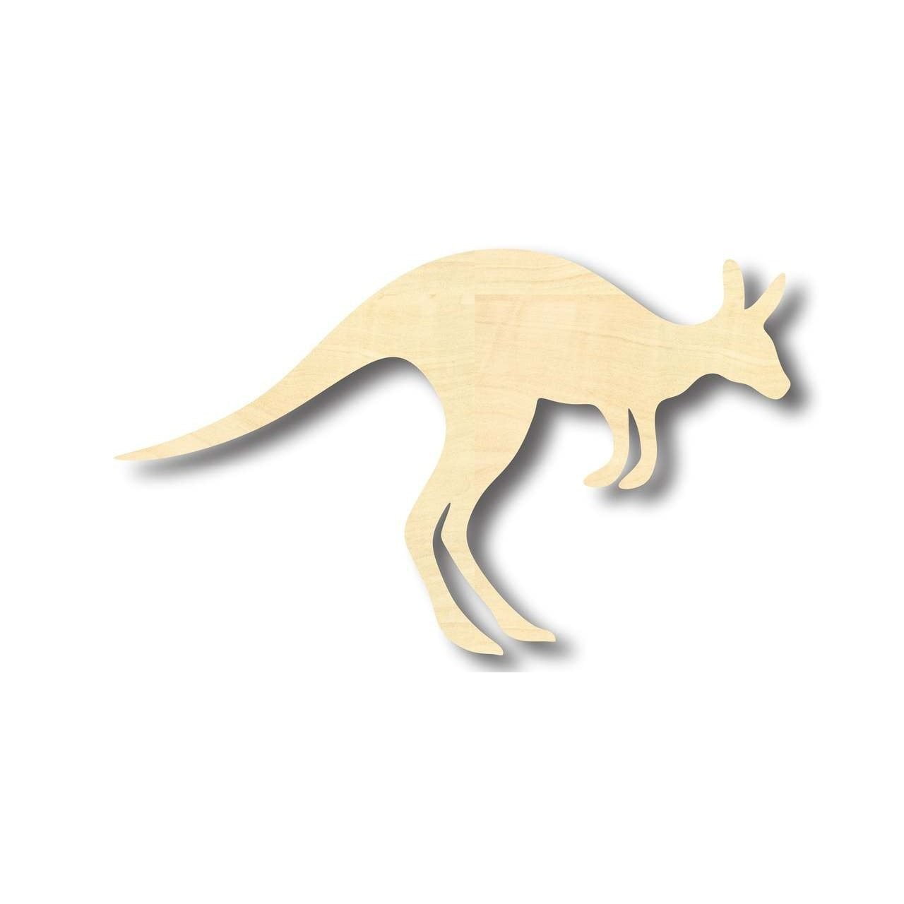 Unfinished Wood Kangaroo Shape - Animal - Craft - up to 46" DIY 5" / 1/ ...