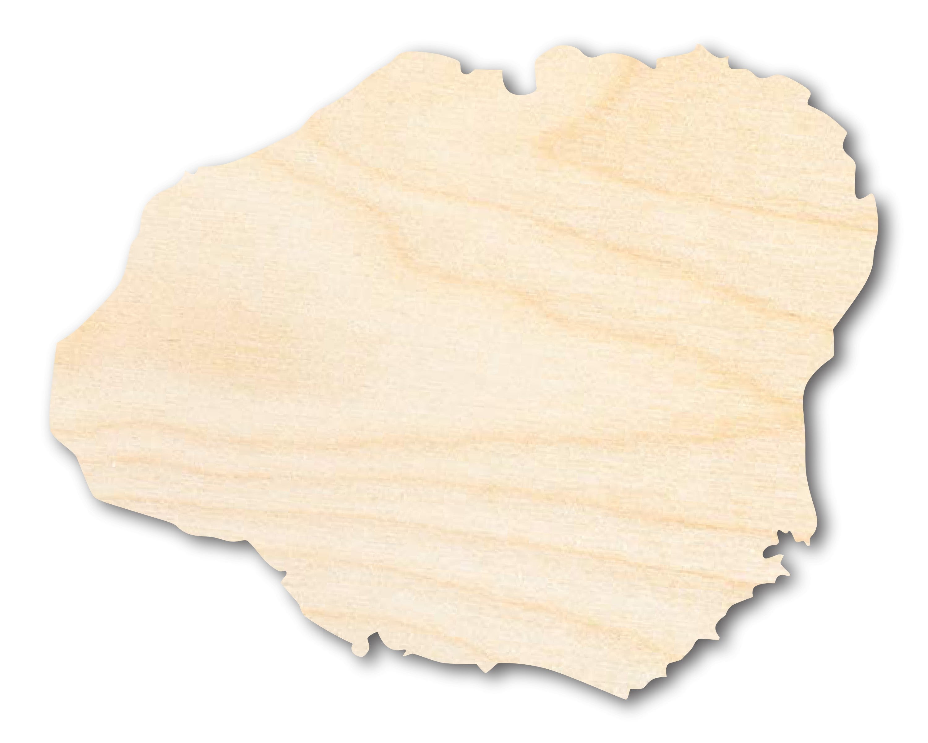 Unfinished Wood Kauai Hawaiian Island Shape - Craft - up to 46" DIY 46 ...